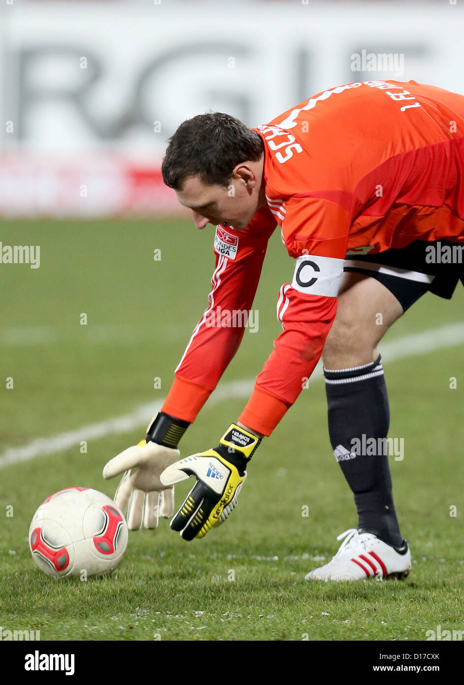 Nuremberg's goalkeeper Raphael Schaefer in action during the Bundesliga ...