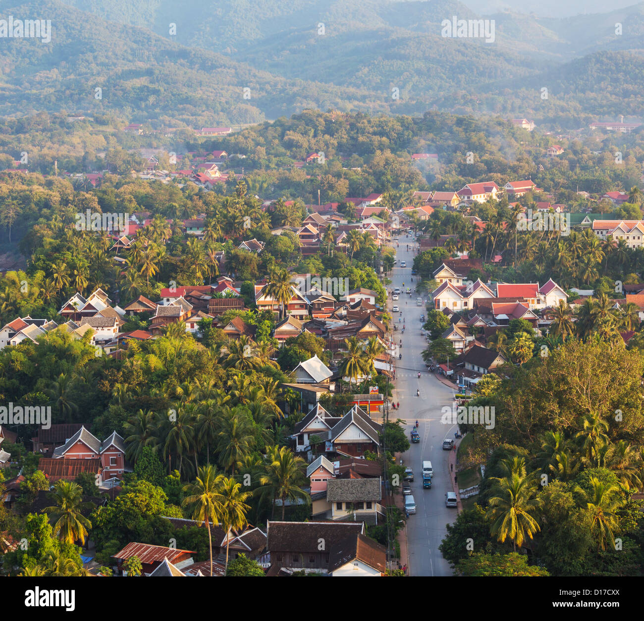 Luang Prabang above view,Laos Stock Photo - Alamy
