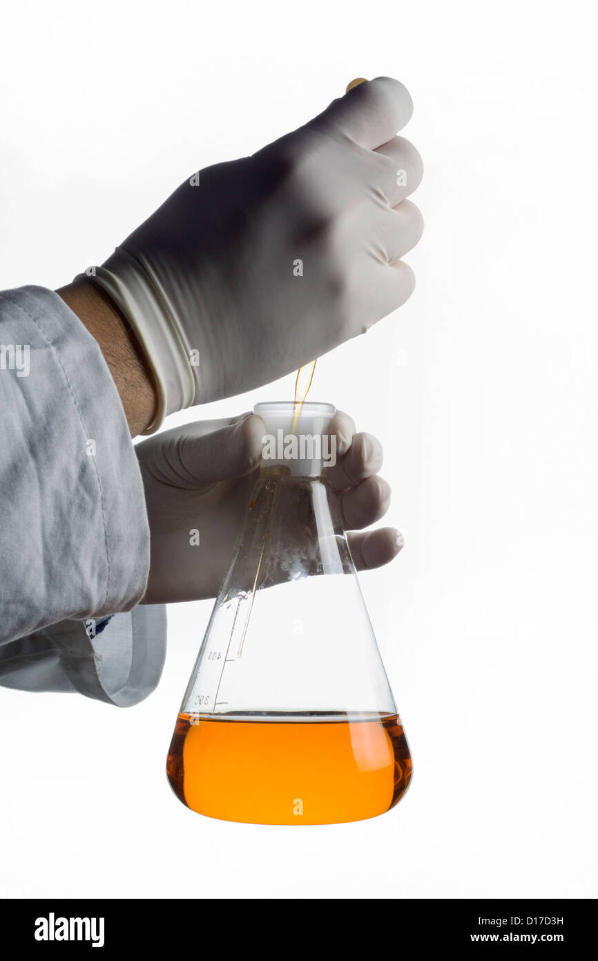 Italy, Naples, test tube in a pharmaceutical laboratory Stock Photo - Alamy