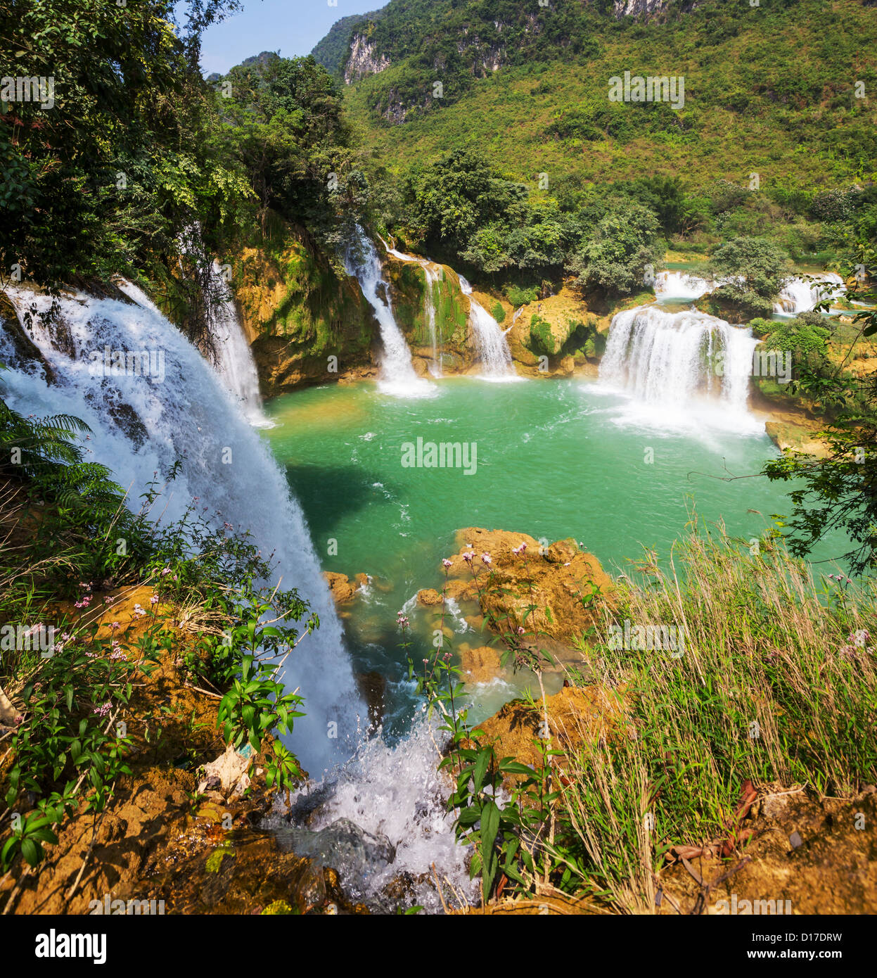 Ban Gioc - Detian waterfall in Vietnam Stock Photo - Alamy