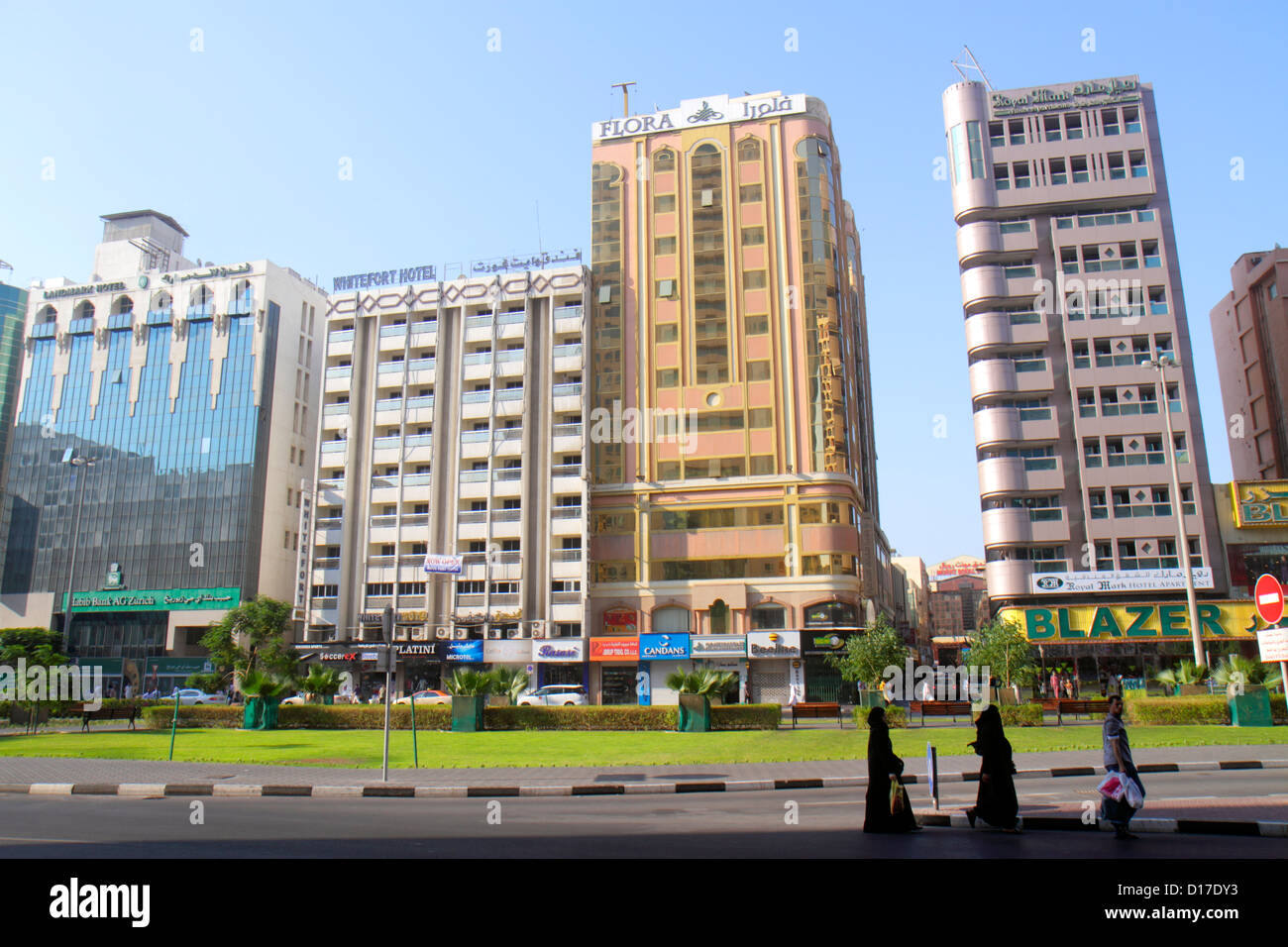 Dubai UAE,United Arab Emirates,Deira,Baniyas Square,hotel,buildings ...