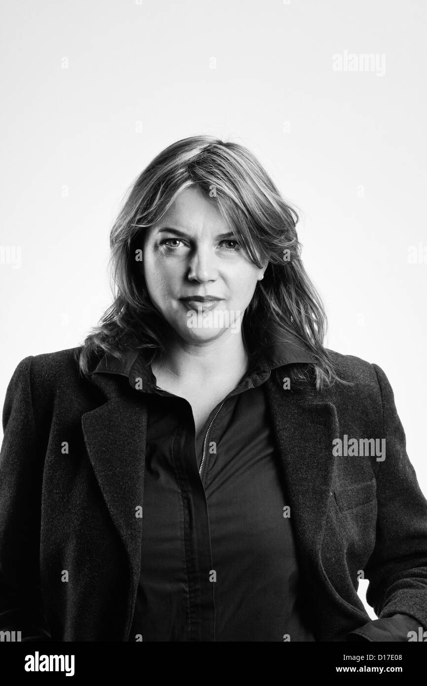 Happy confident portrait mature Black and White Stock Photos & Images ...