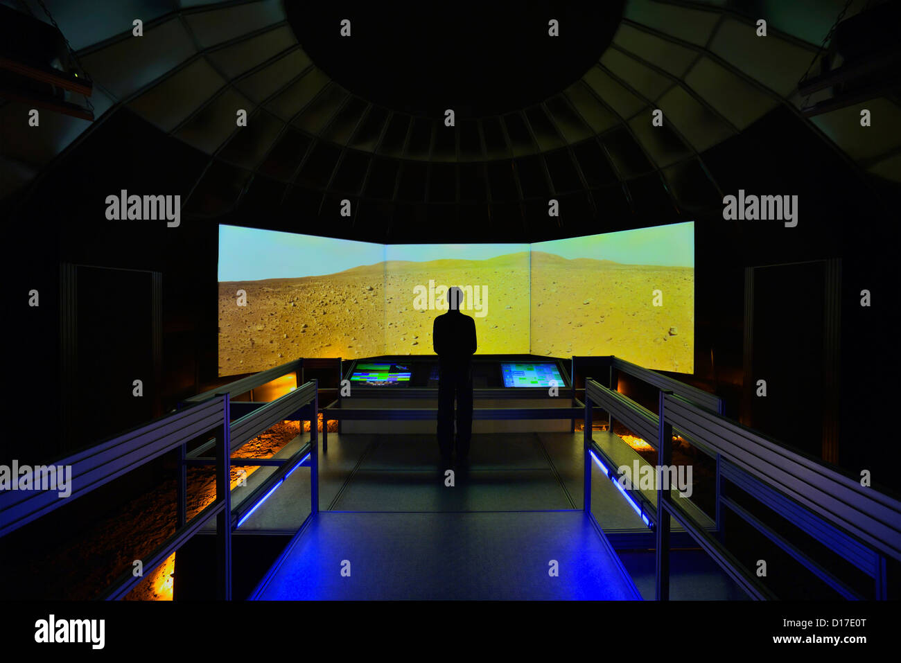 Italy, Rome, tecnology exposition, mars movie in wide screen, mars ...
