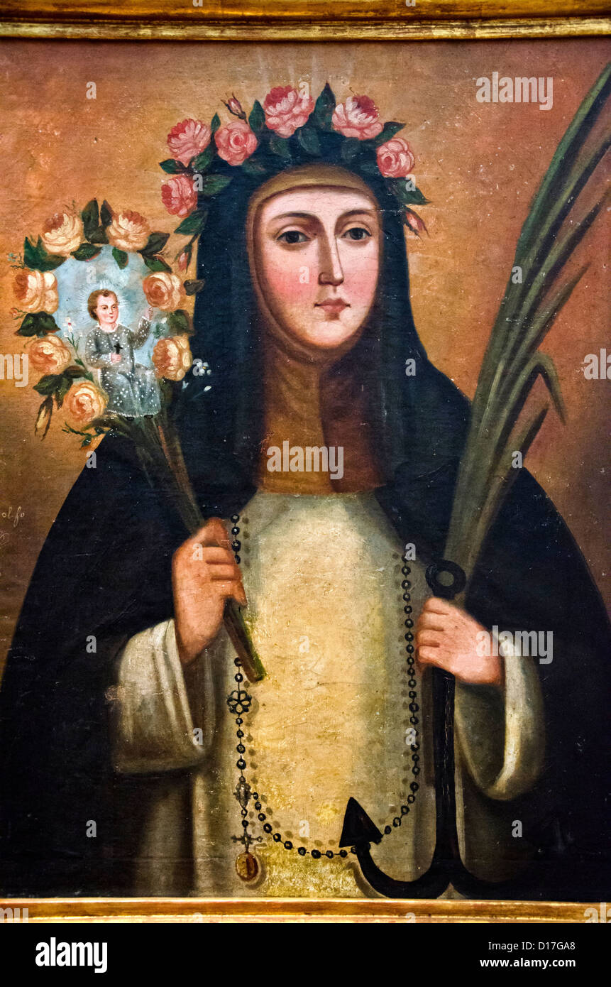 Saint Rose of Lima 1586-1617 Peru Stock Photo - Alamy