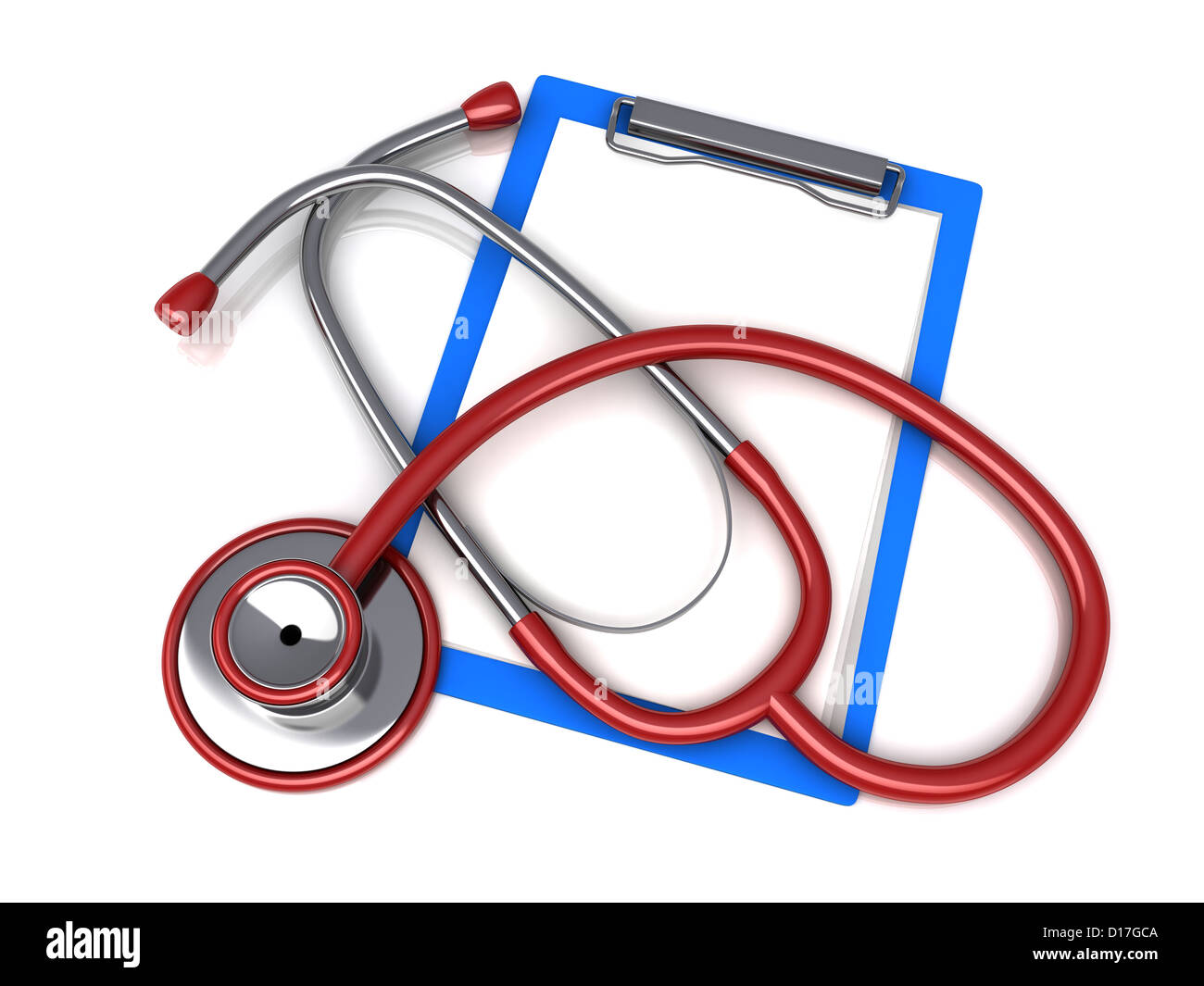 Stethoscope and paper clip (done in 3d Stock Photo - Alamy