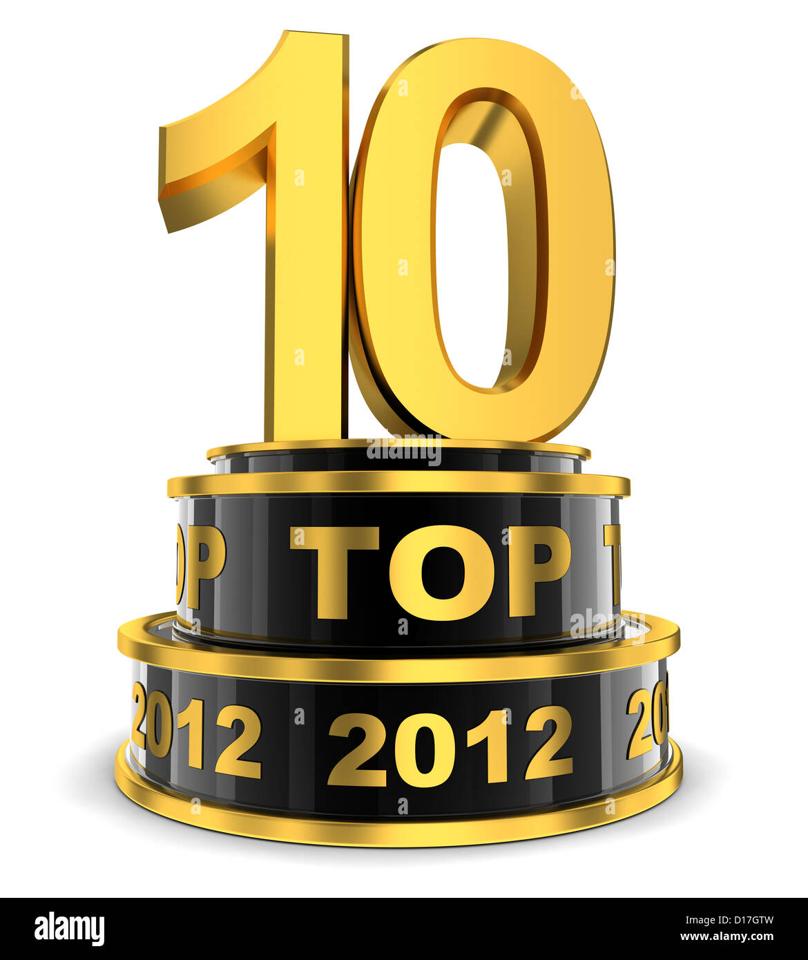 Top 10 of the year (done in 3d Stock Photo - Alamy