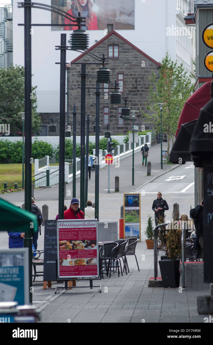 Reykjavik main street, Iceland Stock Photo - Alamy