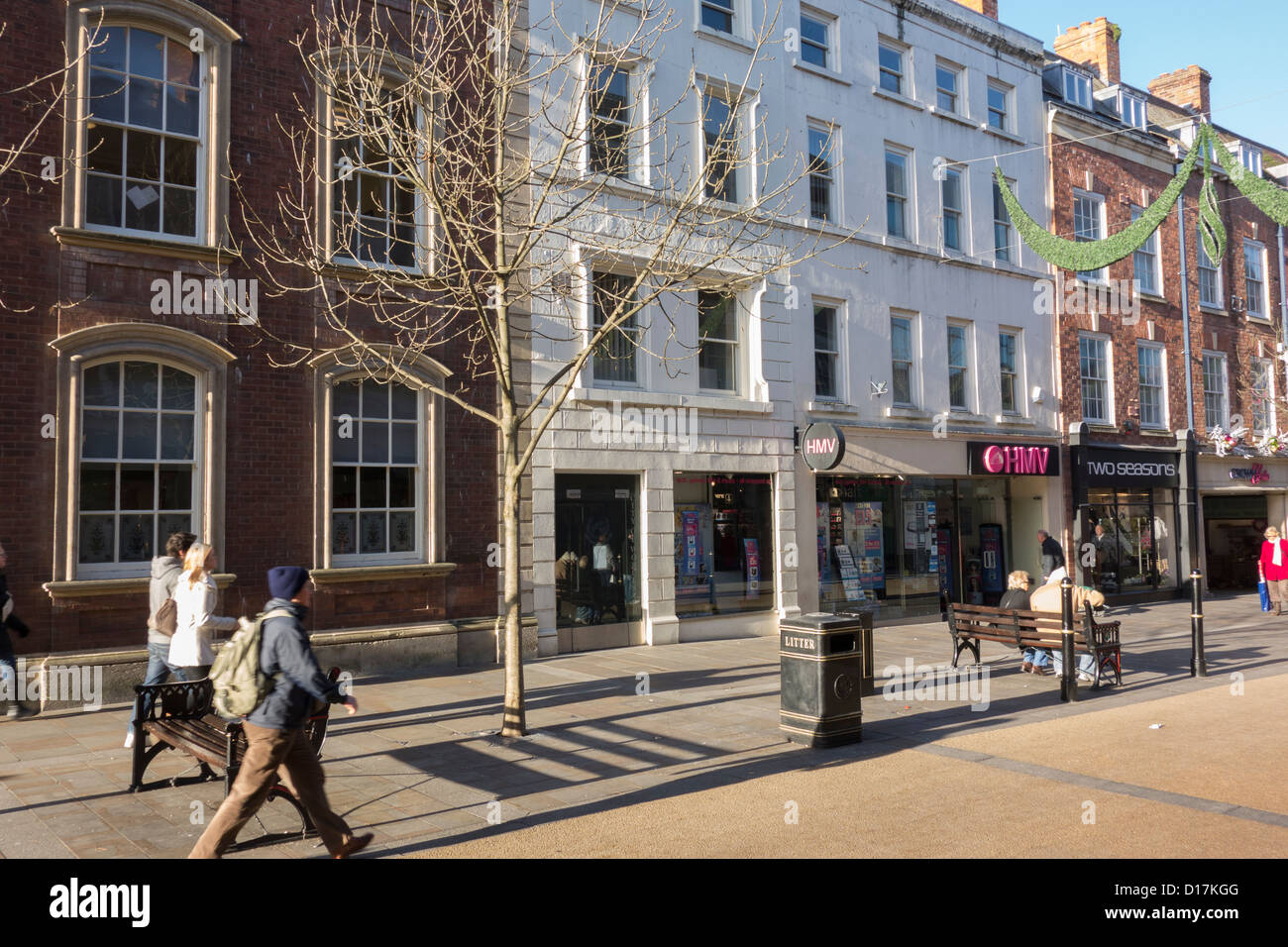 Worcester high street Stock Photo - Alamy