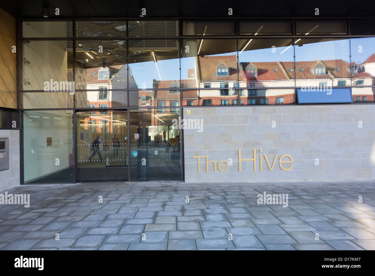 The new Worcester University library called The Hive Stock Photo - Alamy