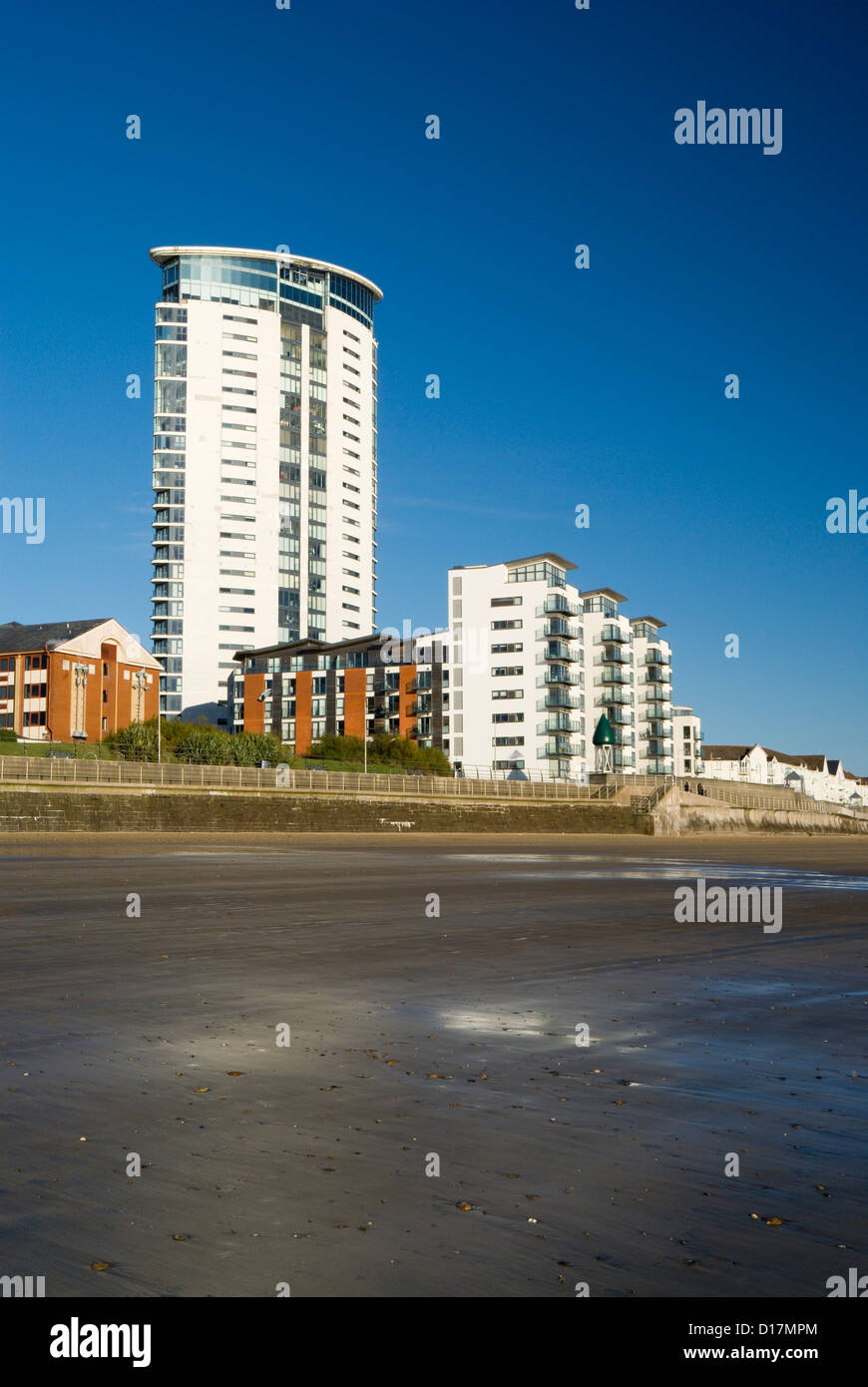 Swansea seafront and The Tower, Swansea, South Wales Stock Photo - Alamy