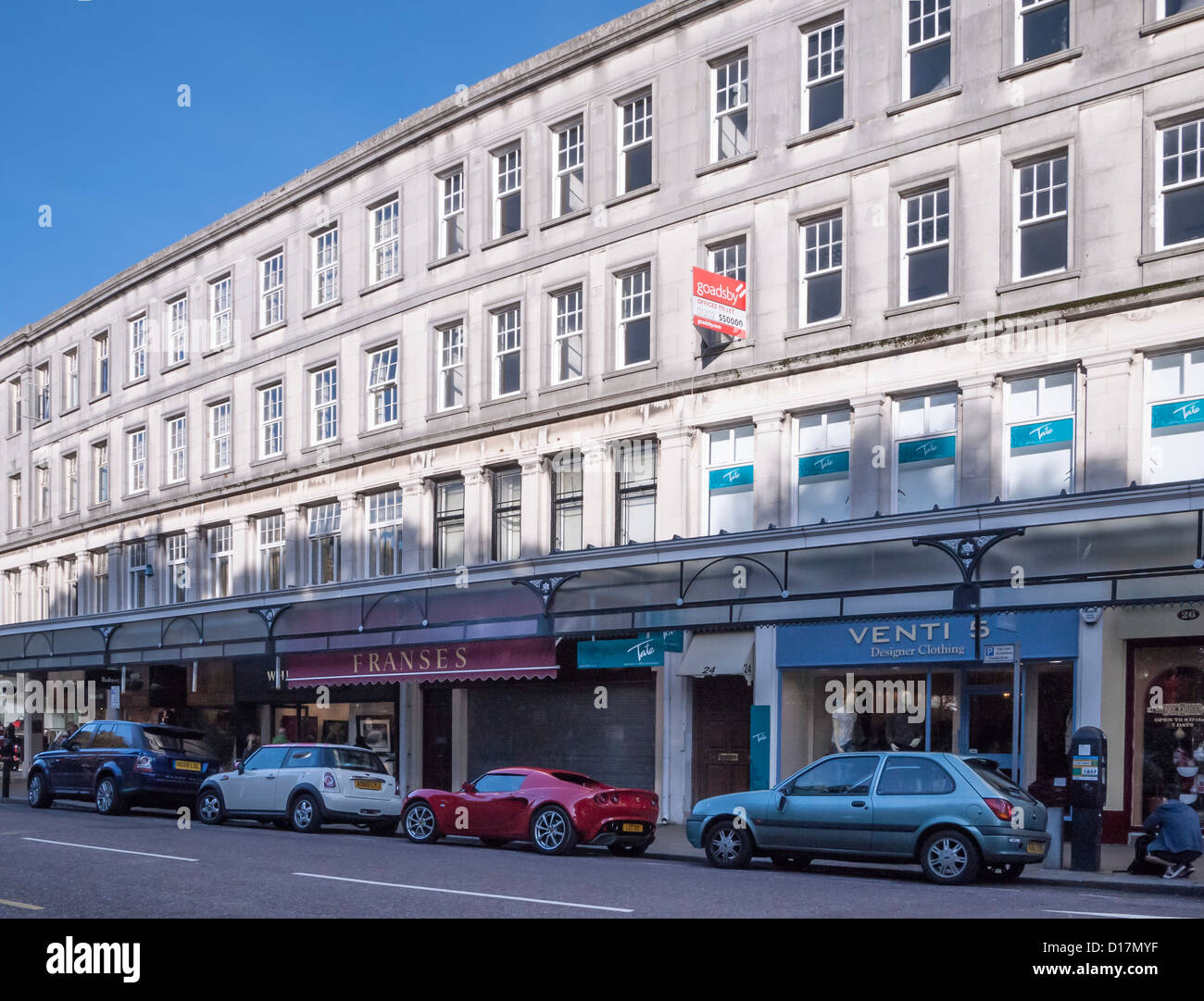 Bournemouth, Westover Road, Buildings and Shops, Dorset, England, UK ...