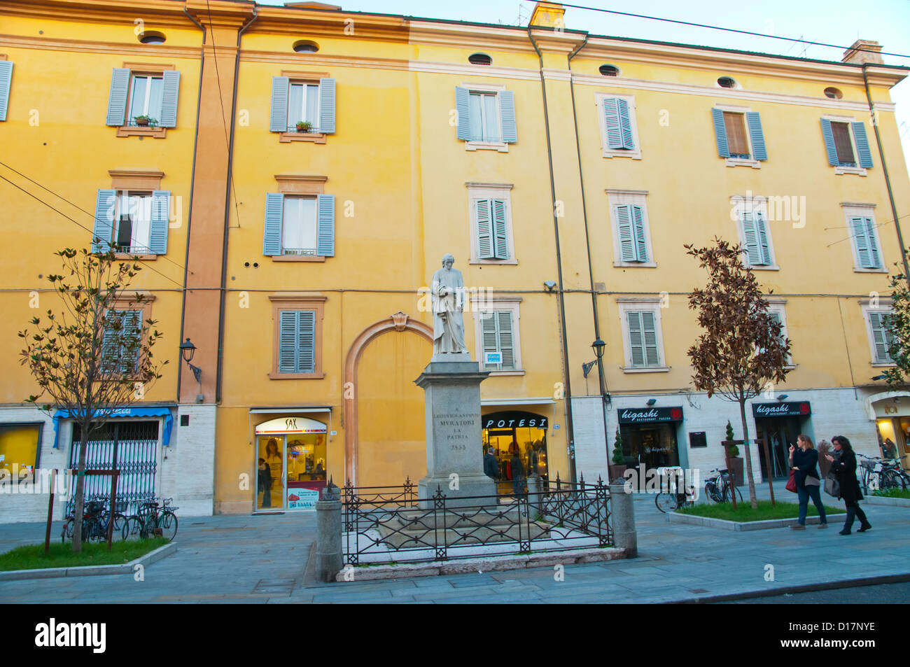 Piazza Matteotti square along Via Emilia street central Modena city ...