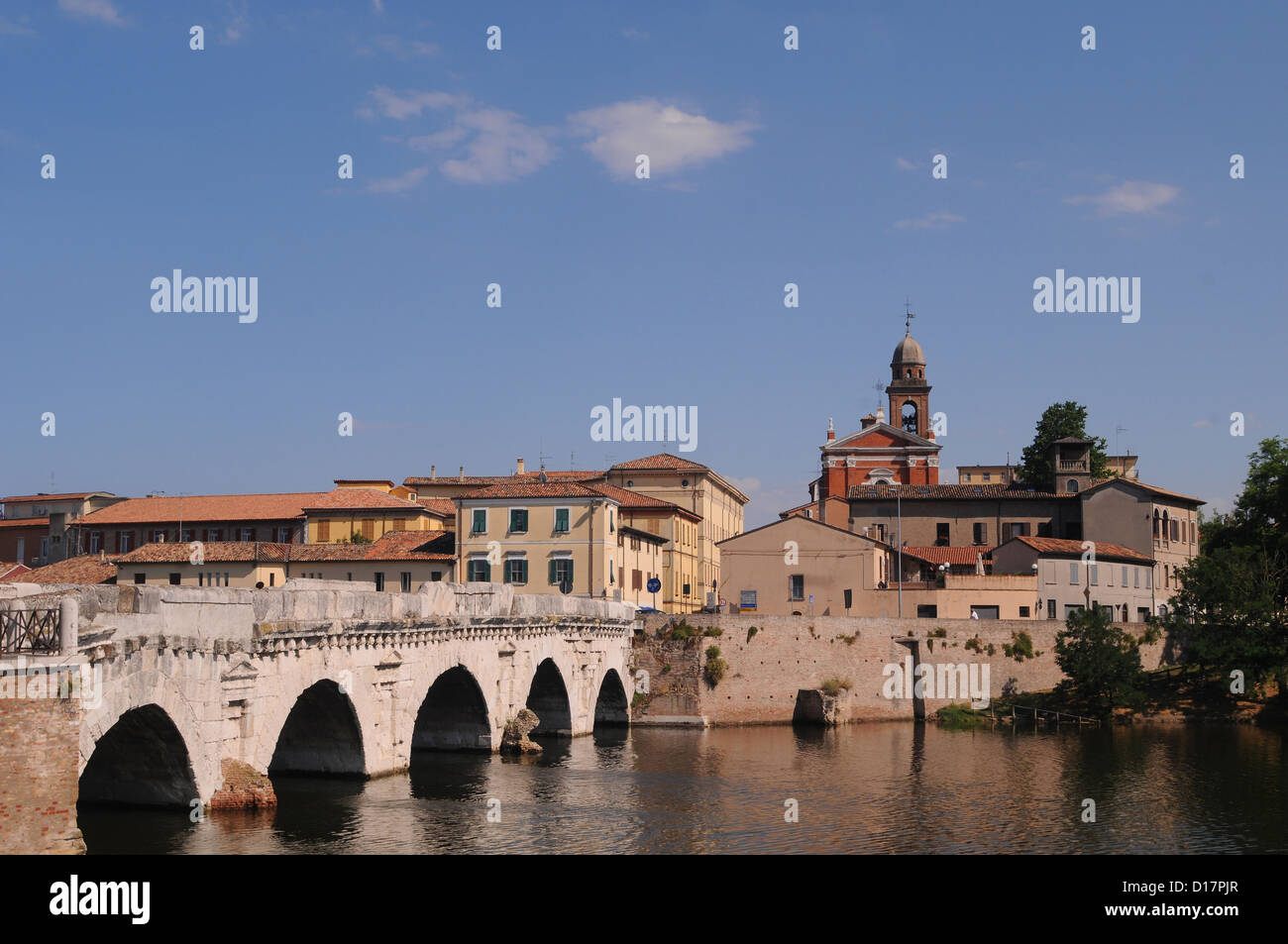 Rimini tiberius bridge hi-res stock photography and images - Alamy