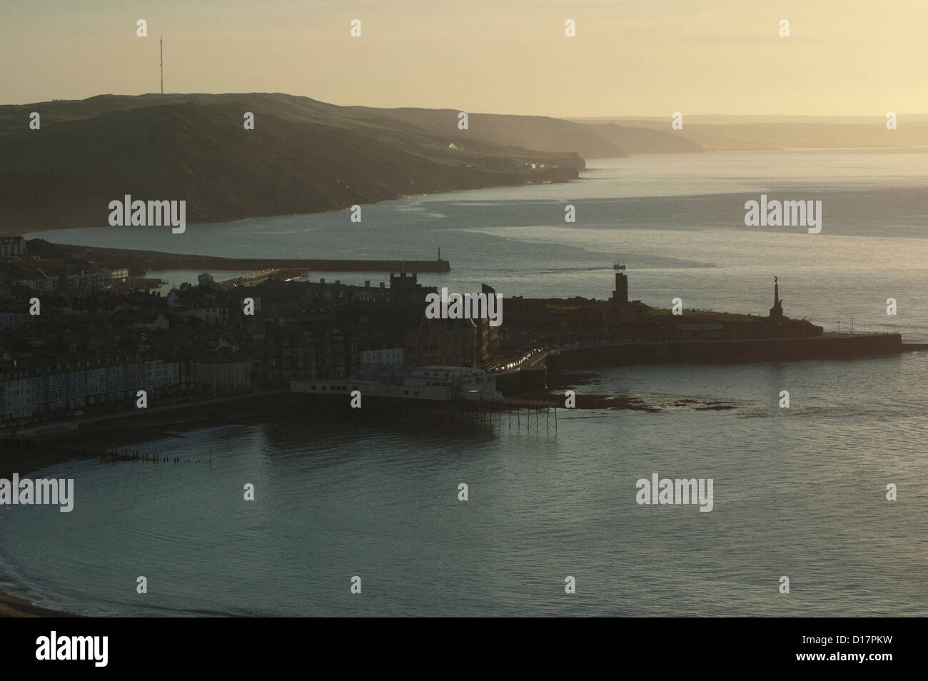 View from aberystwyth promenade hi-res stock photography and images - Alamy