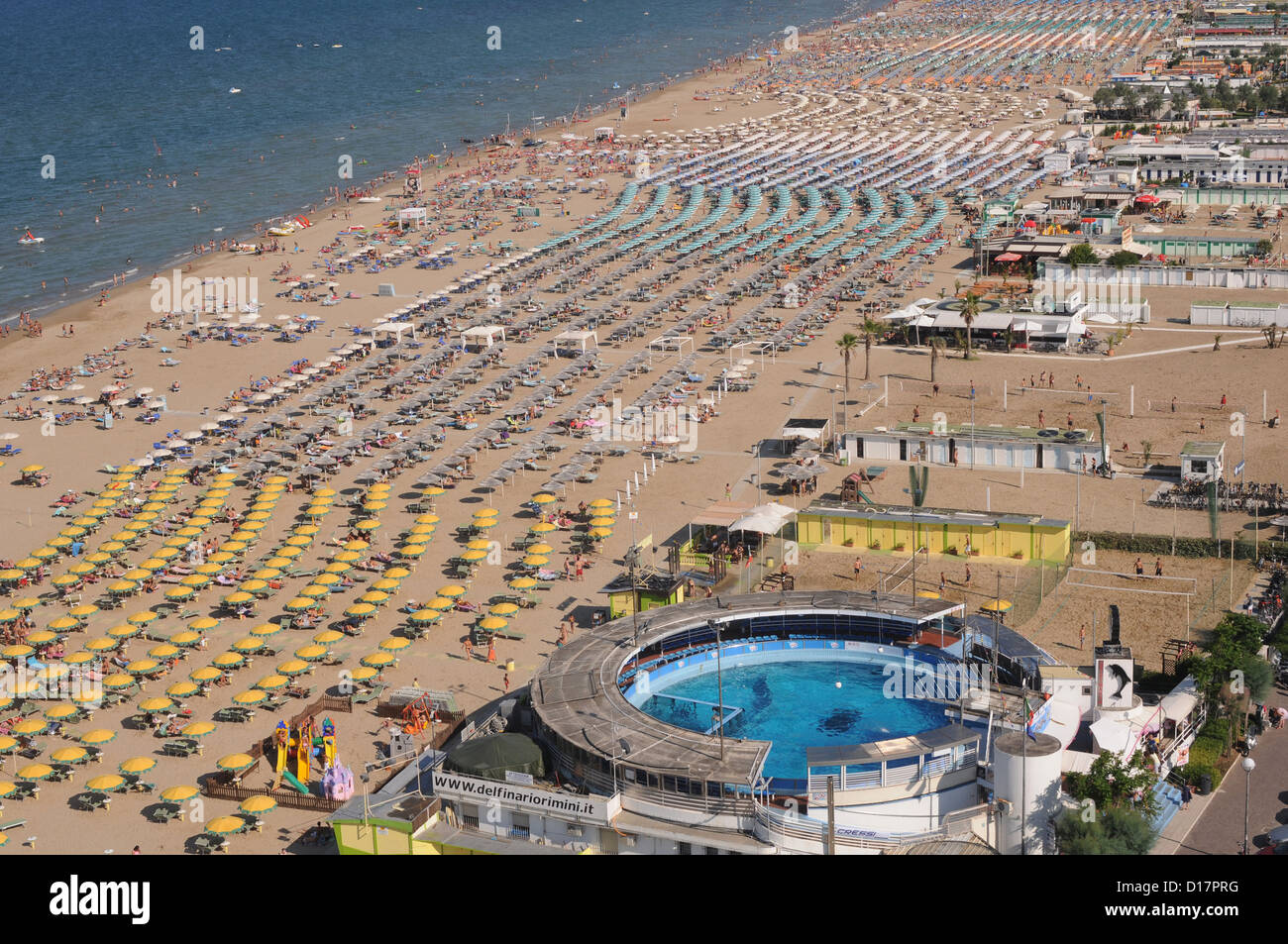 Rimini Italy Italian Beach Beaches Stock Photos & Rimini Italy Italian ...