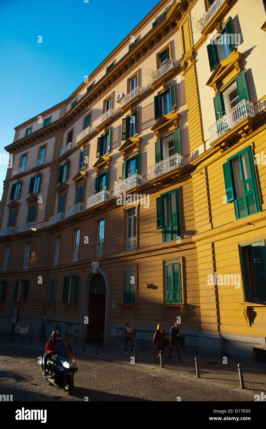 Corso Vittorio Emanuele street Vomero district Naples city La Campania ...