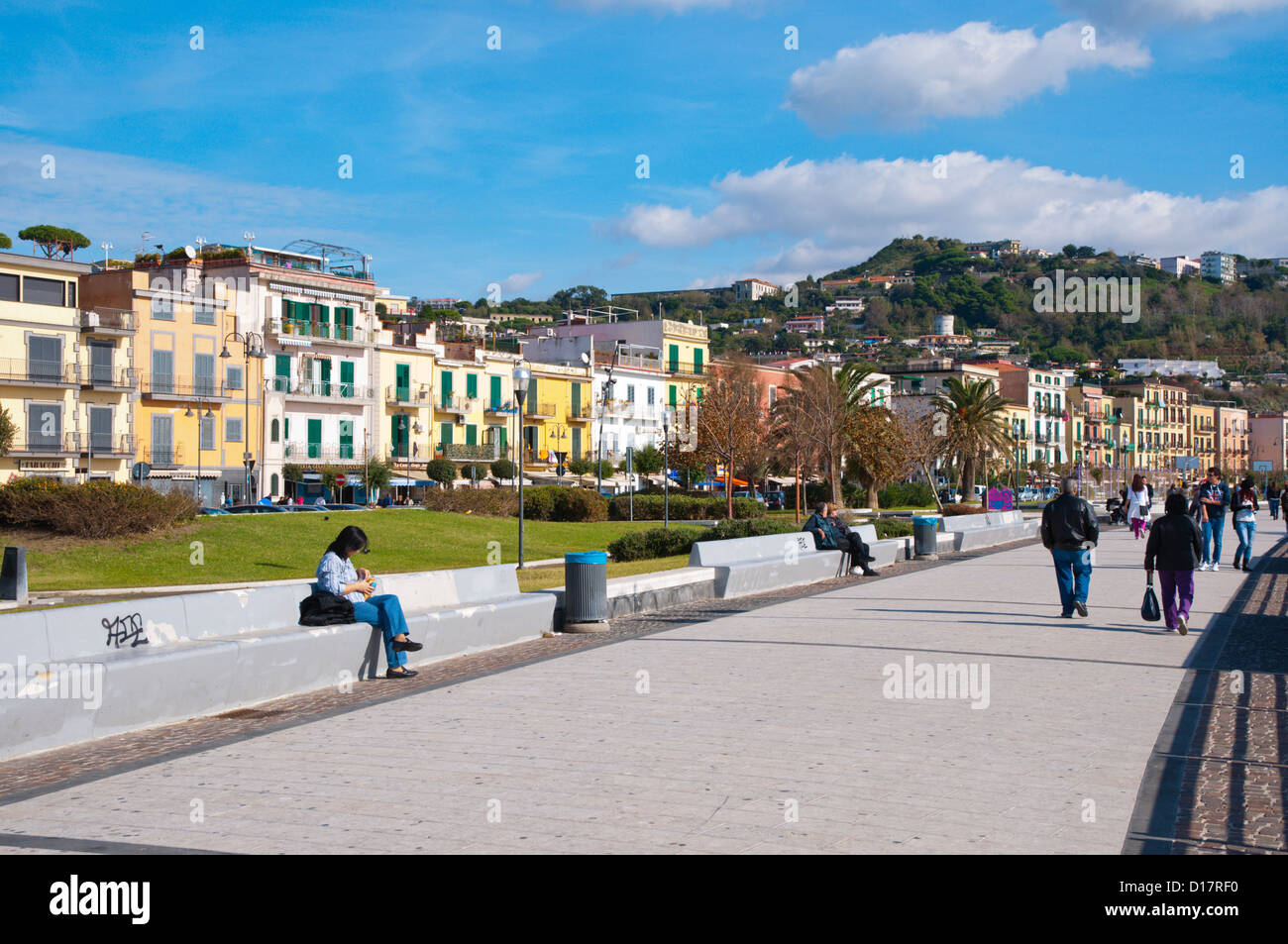 Lungomare Yalta seaside promenade Pozzuoli the ancient Puteoli in Campi ...