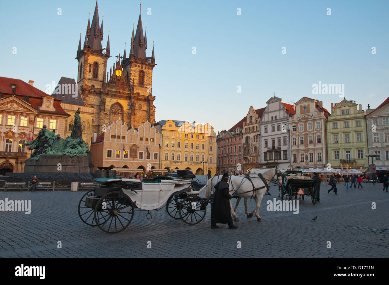 Staromestske namesti the old town square Prague Czech Republic Europe ...