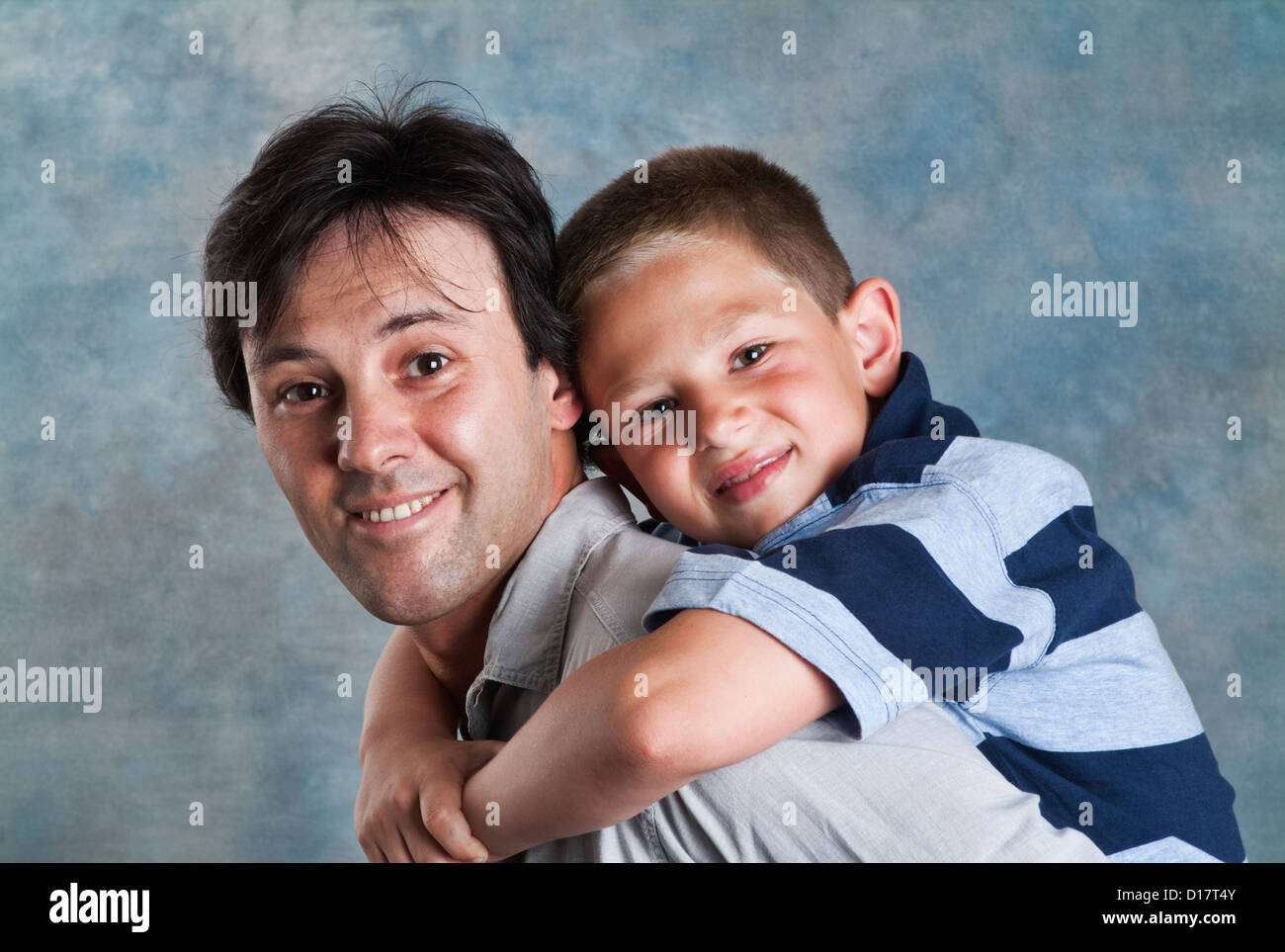 Italy, father and son portrait Stock Photo - Alamy