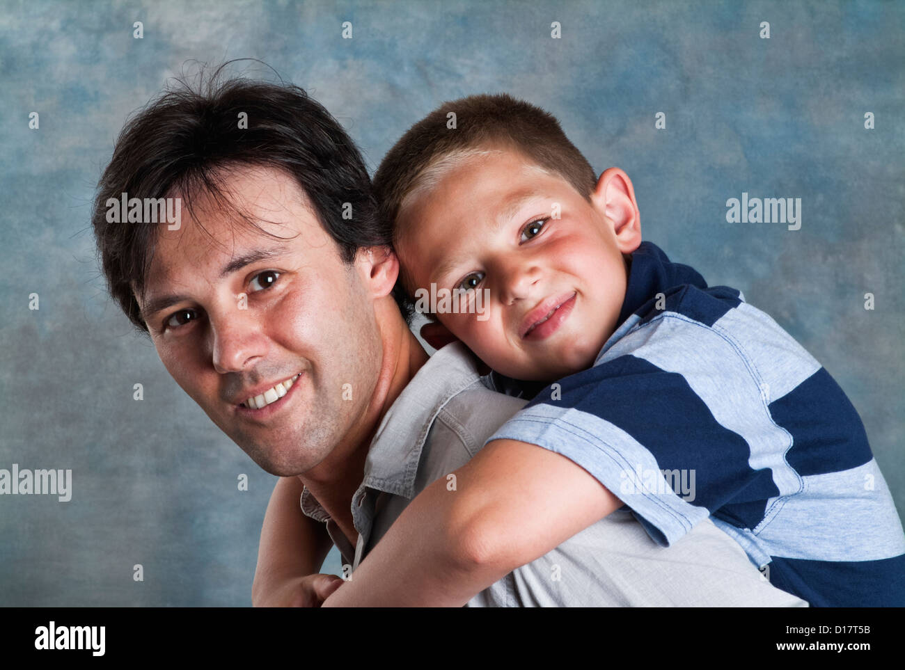 Italy, father and son portrait Stock Photo - Alamy