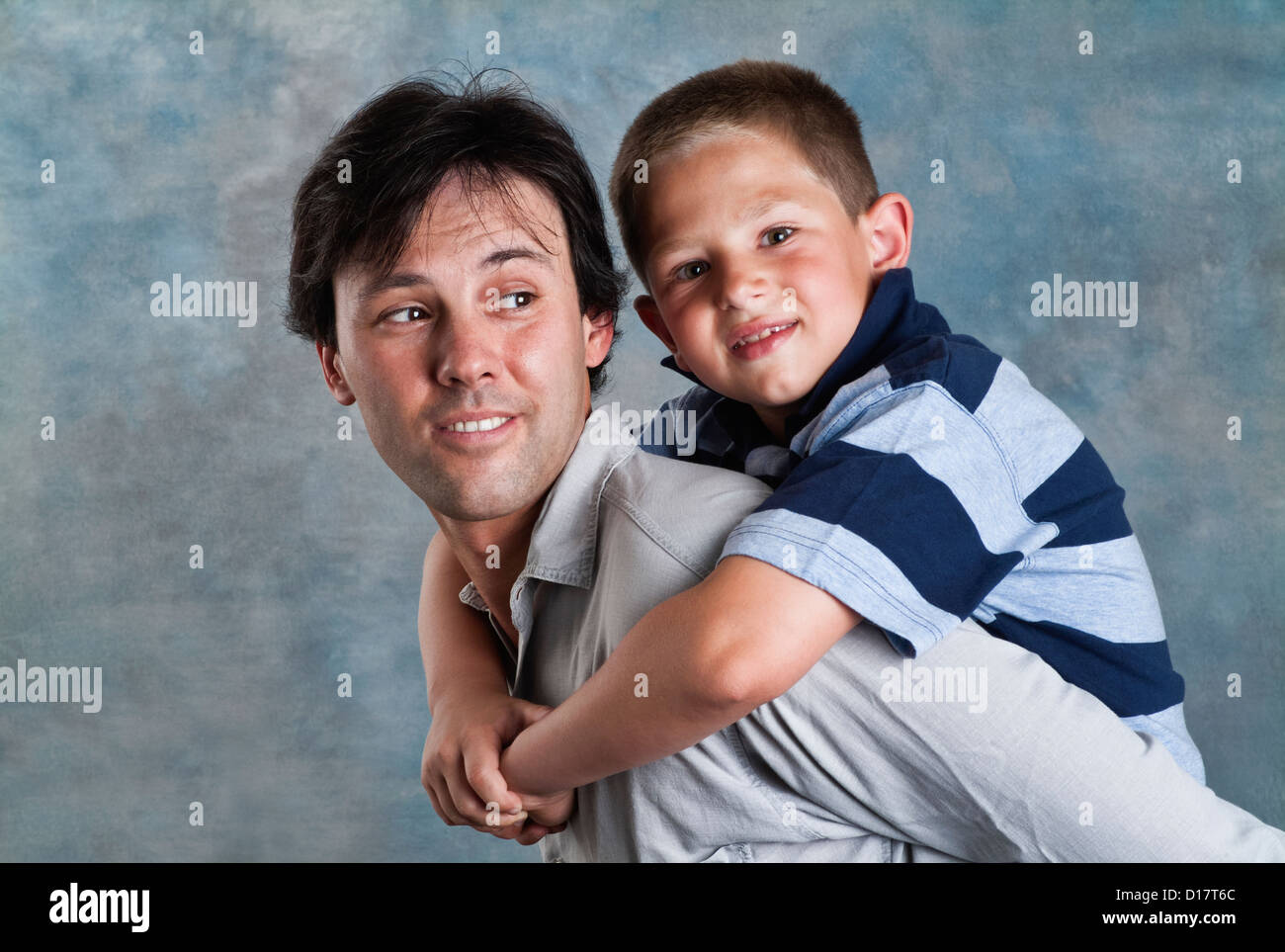 Italy, father and son portrait Stock Photo - Alamy