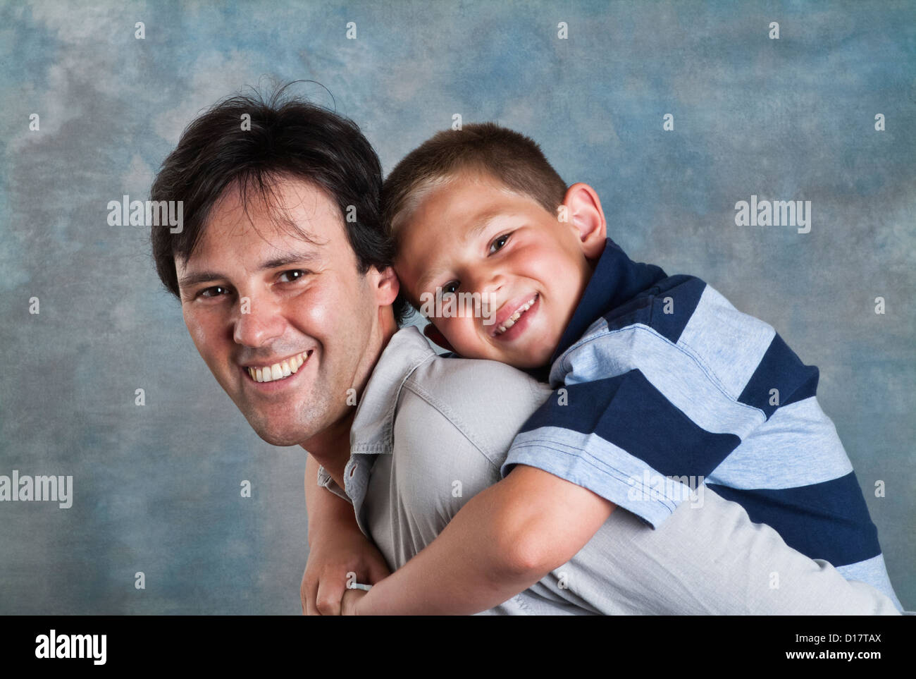 Italy, father and son portrait Stock Photo - Alamy