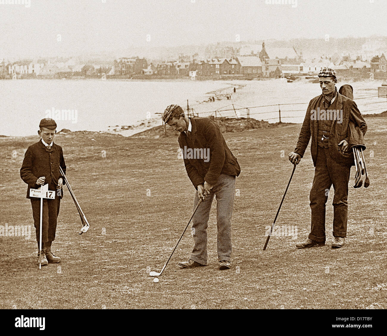 North Berwick Golf Links Victorian period Stock Photo - Alamy