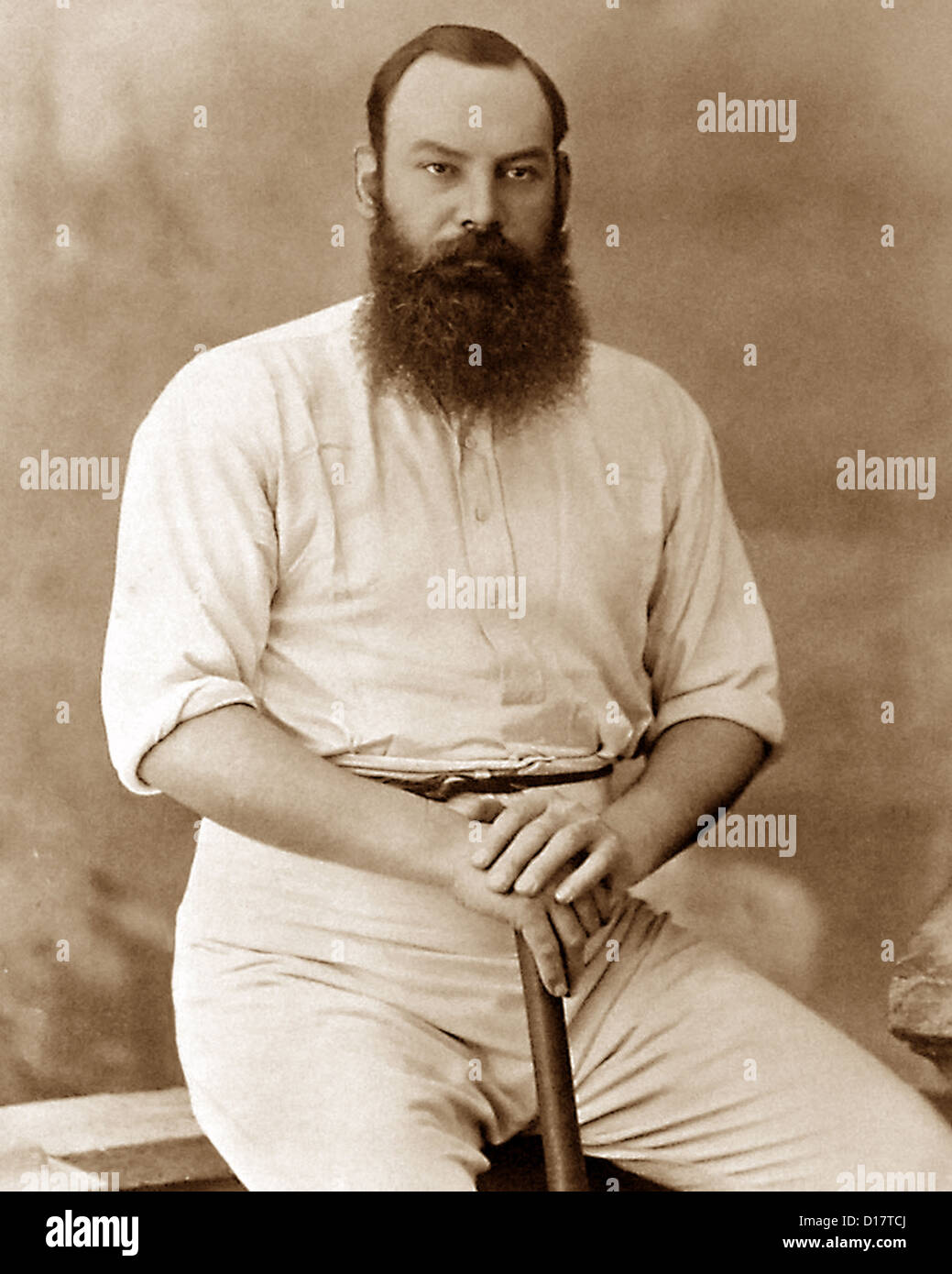W. G. Grace Victorian Cricketer Stock Photo - Alamy