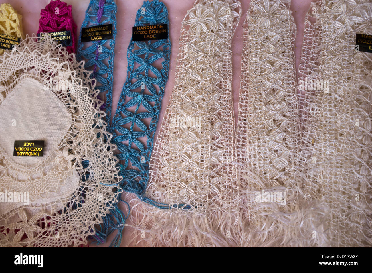 Malta gozo lace hi-res stock photography and images - Alamy