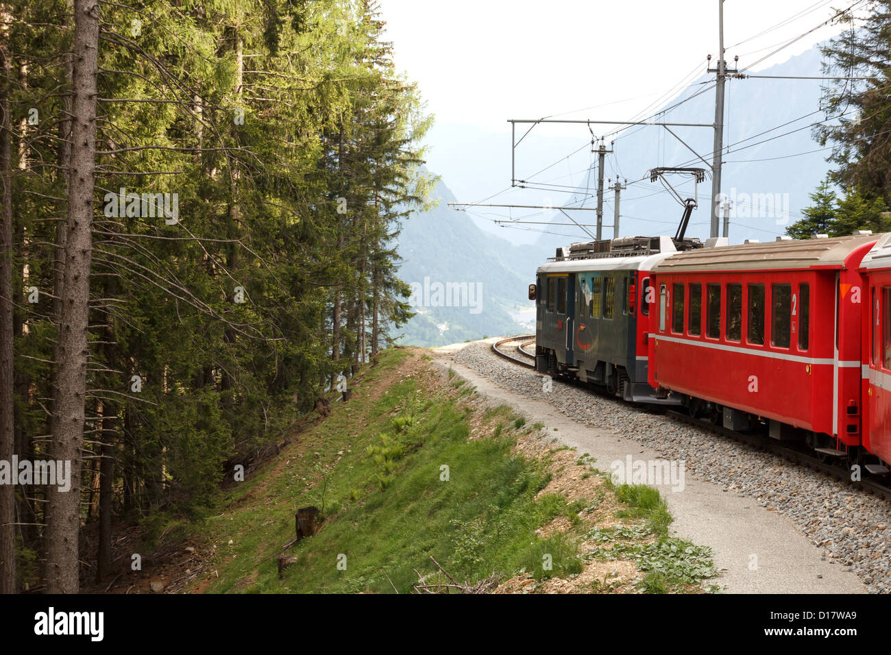 Bernina railway line hi-res stock photography and images - Alamy