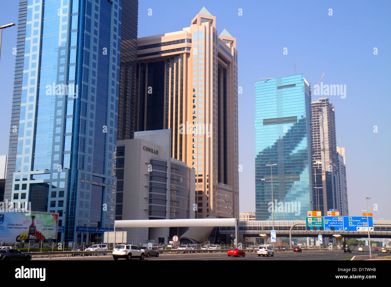 Dubai UAE,United Arab Emirates,Trade Centre,Sheikh Zayed Road,Conrad ...