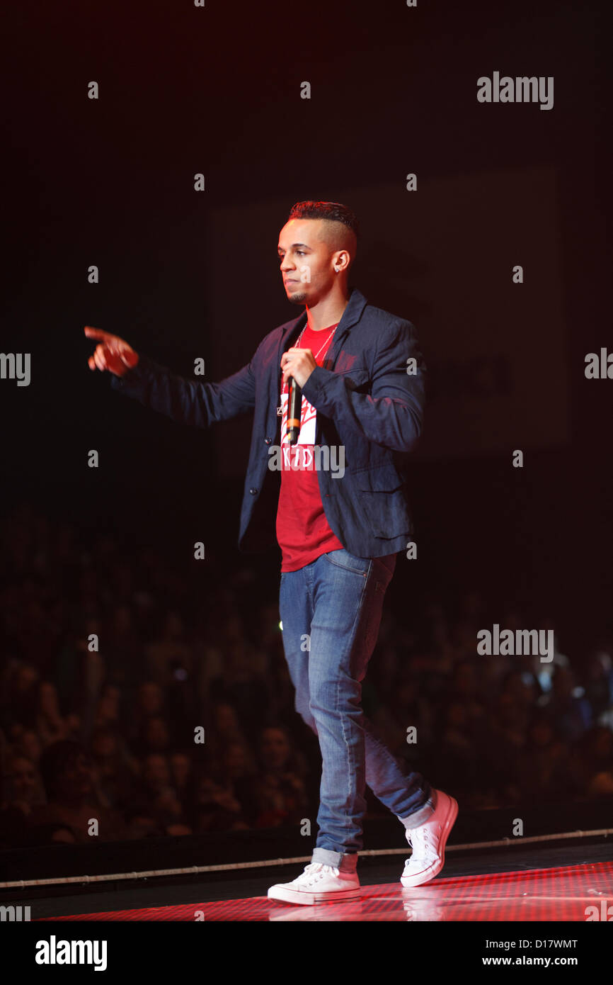 Aston merrygold jls performing live hi-res stock photography and images ...