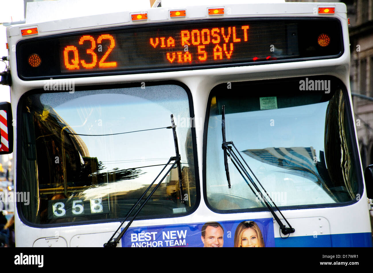 New York City Public Transportation Bus, Manhattan, New York City, USA ...