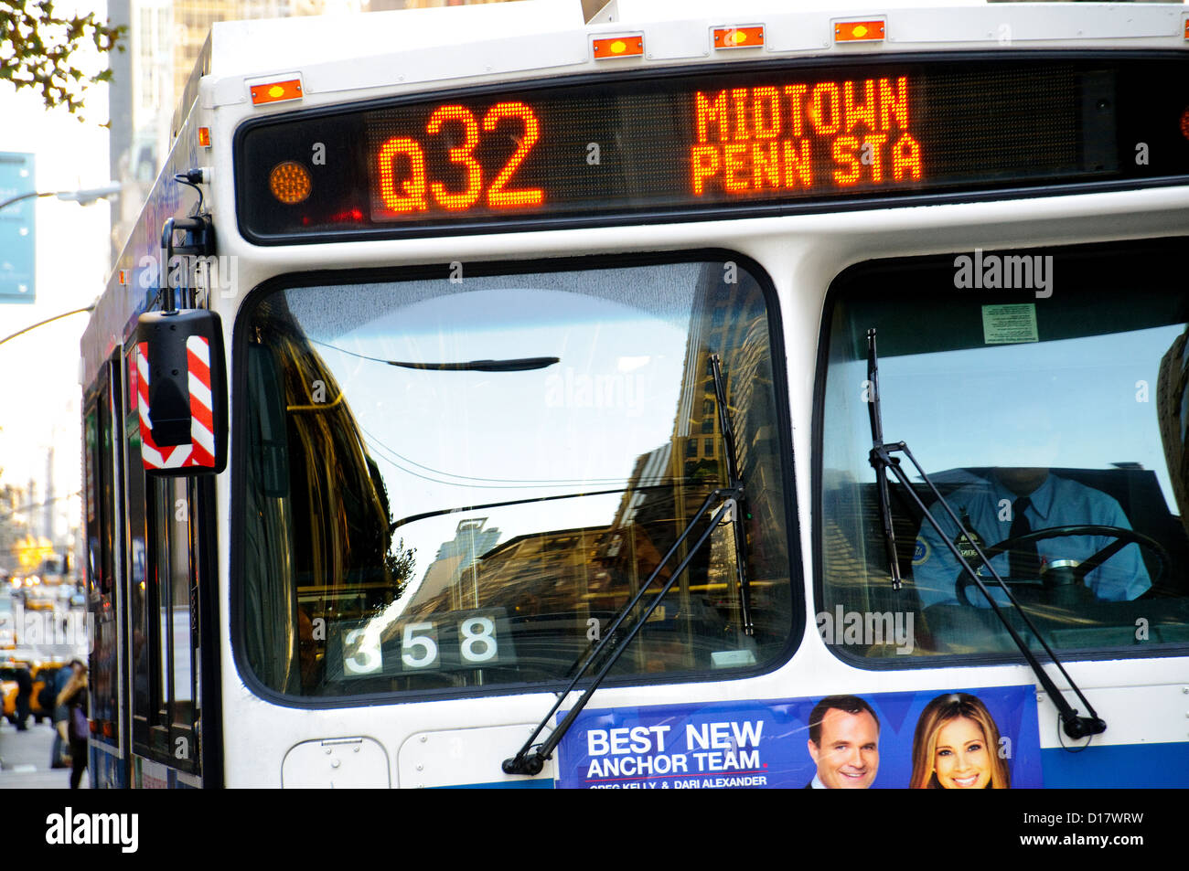 New York City Public Transportation Bus, Manhattan, New York City, USA ...