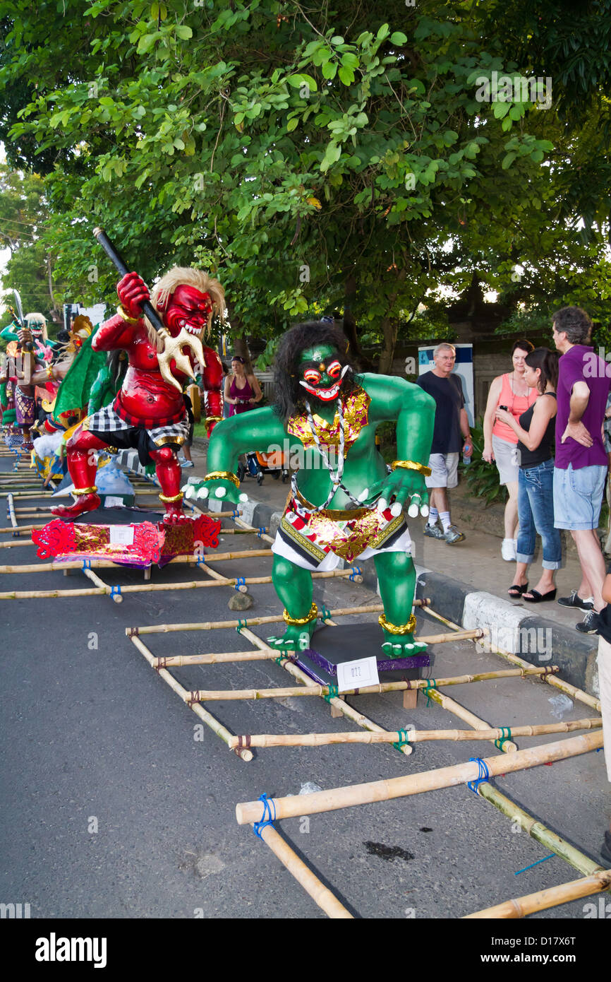 Monster Statues "Ogoh-Ogoh" in Jimbaran on the Day before News Year ...