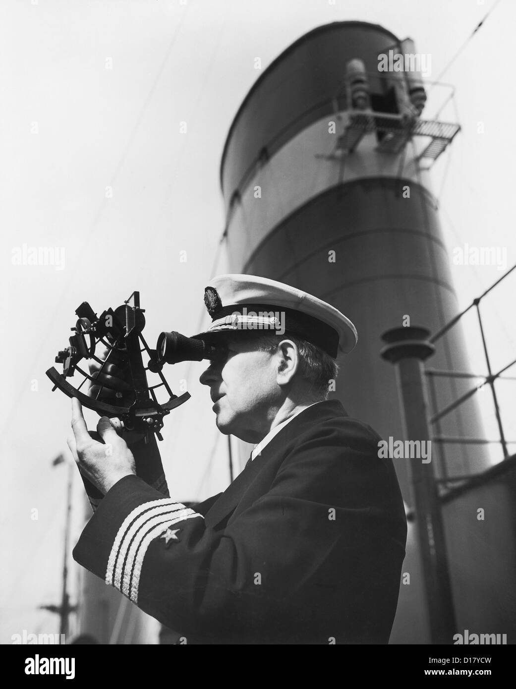 Sextant navigation tool Black and White Stock Photos & Images - Alamy