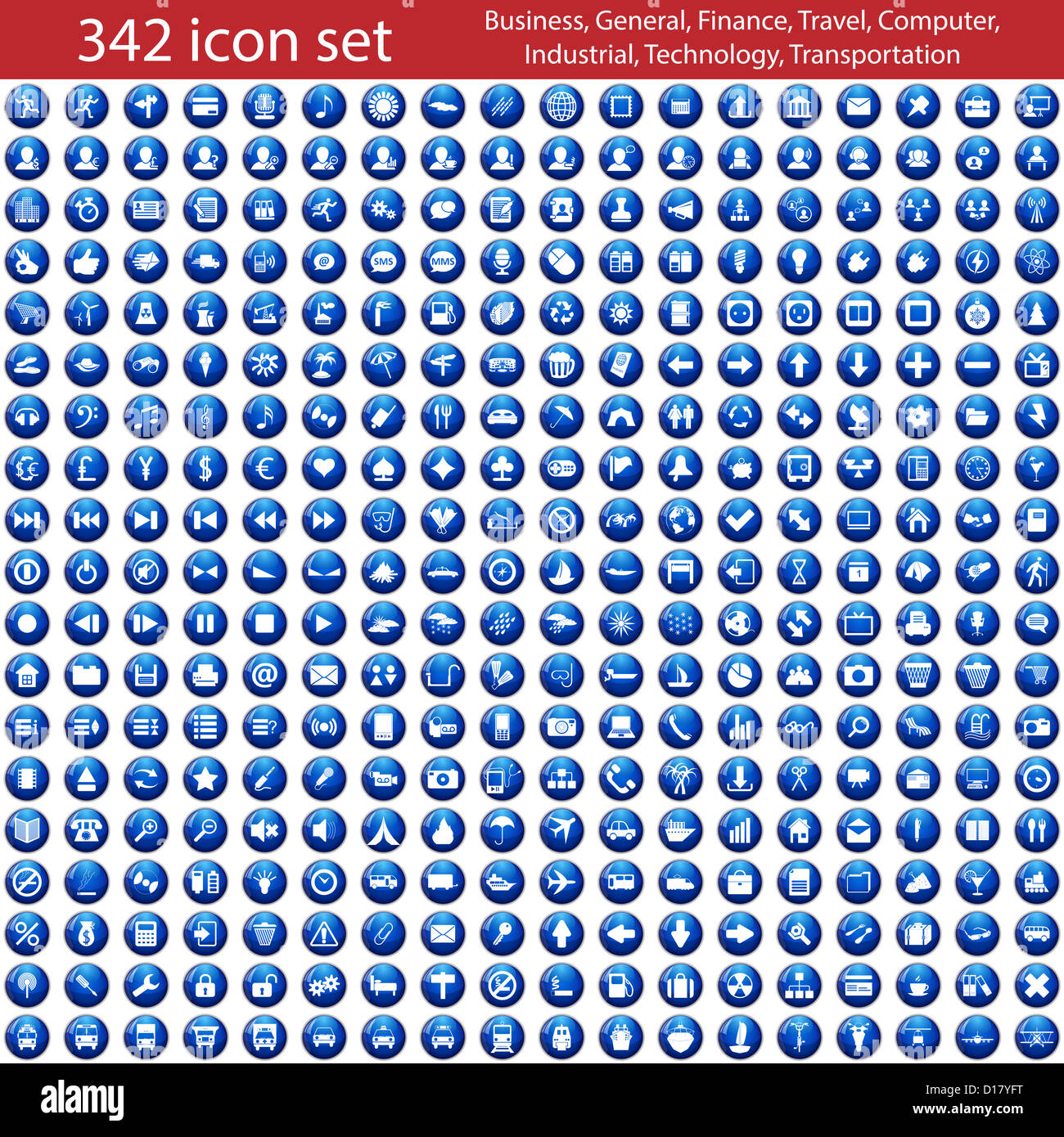 Biggest collection of different icons. EPS 10 Vector illustration with ...