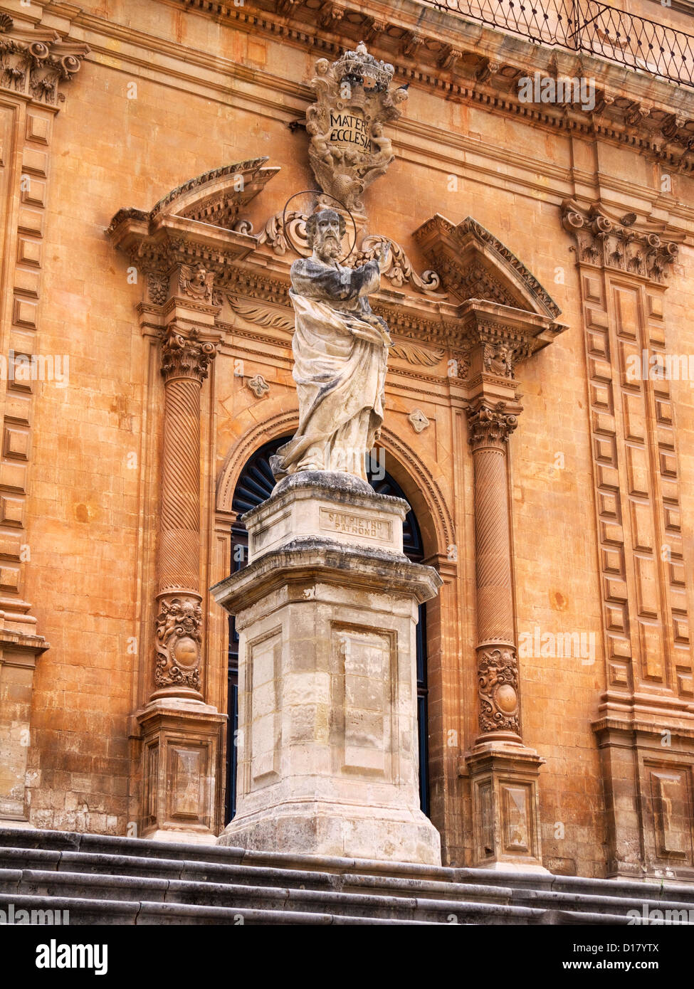 Italy, Sicily, Modica (Ragusa Province), St. Peter's Cathedral, baroque ...
