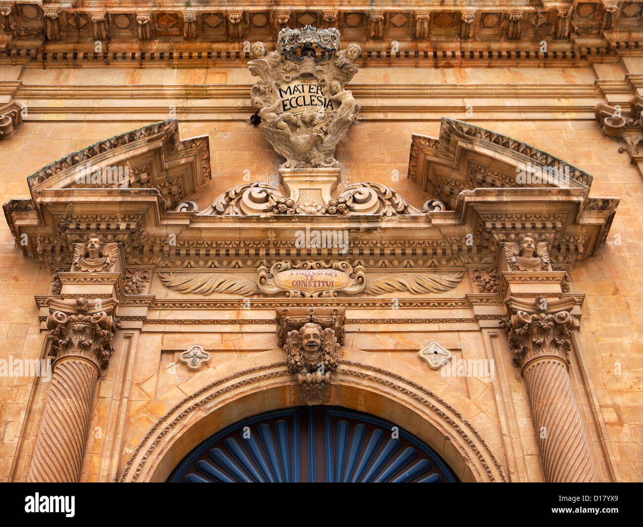 Italy, Sicily, Modica (Ragusa Province), St. Peter's Cathedral, baroque ...