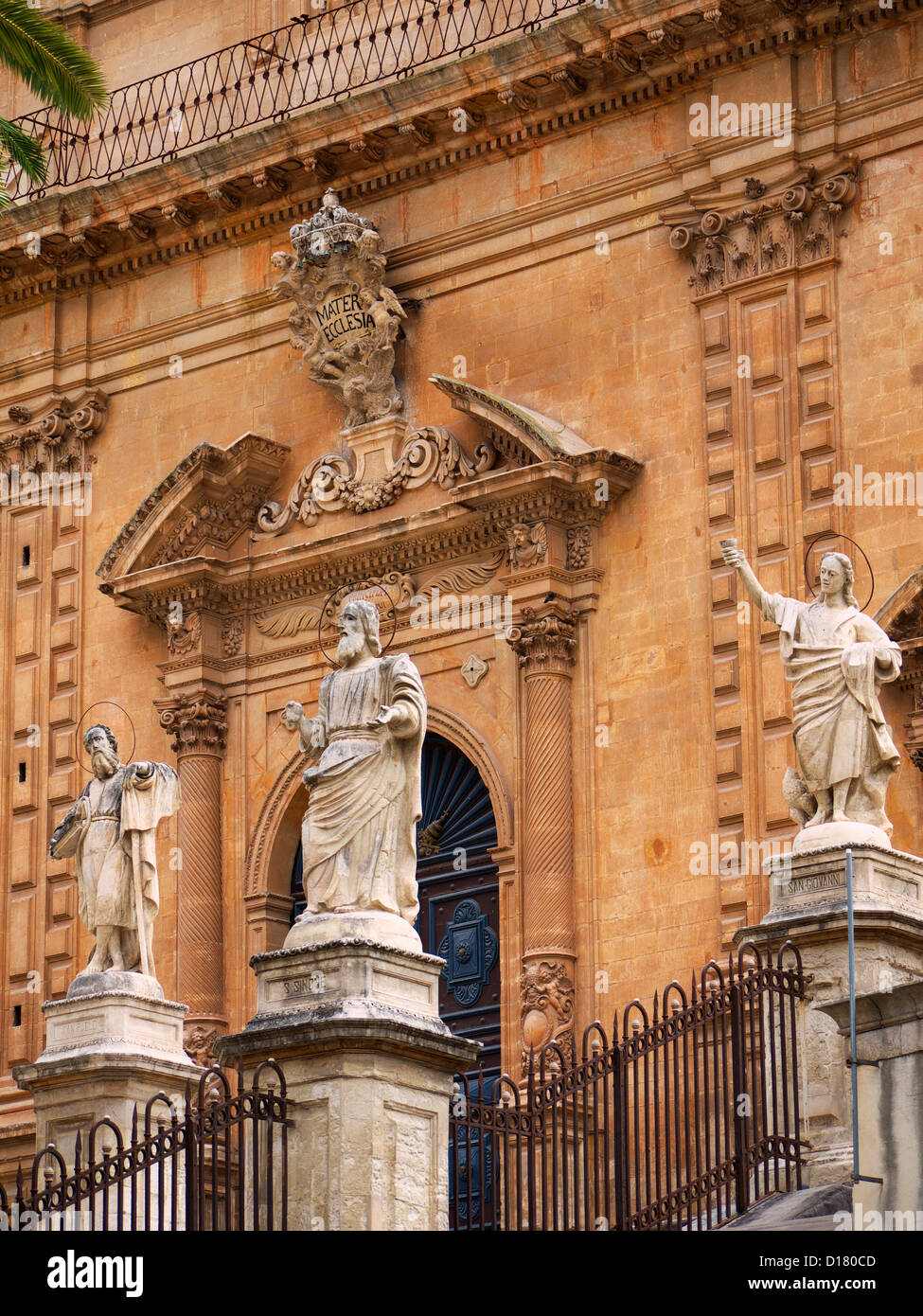 Italy, Sicily, Modica (Ragusa Province), St. Peter's Cathedral, baroque ...