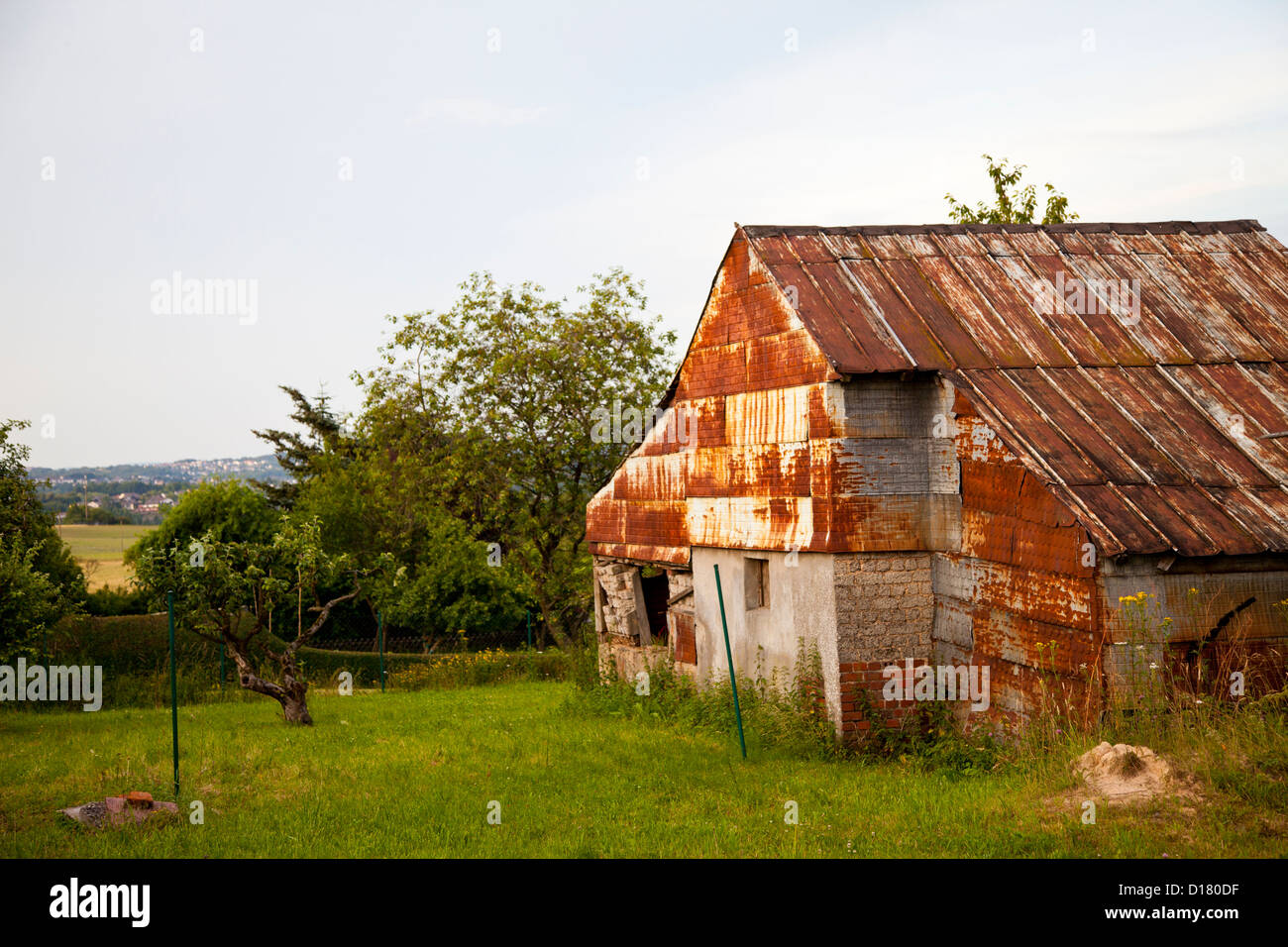 Old rusty barn in Germany Stock Photo - Alamy