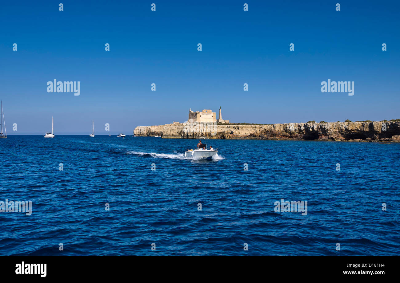 Italy, Sicily, Portopalo di Capo Passero (Siracusa Province), view of ...