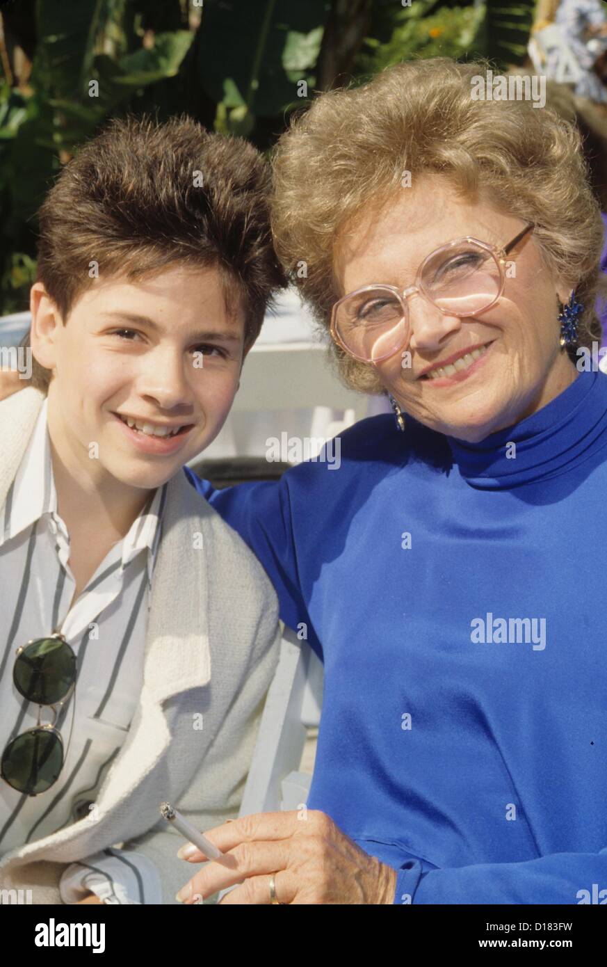JASON MARSDEN with Estelle Getty.f8282.(Credit Image: © Bob V. Noble ...