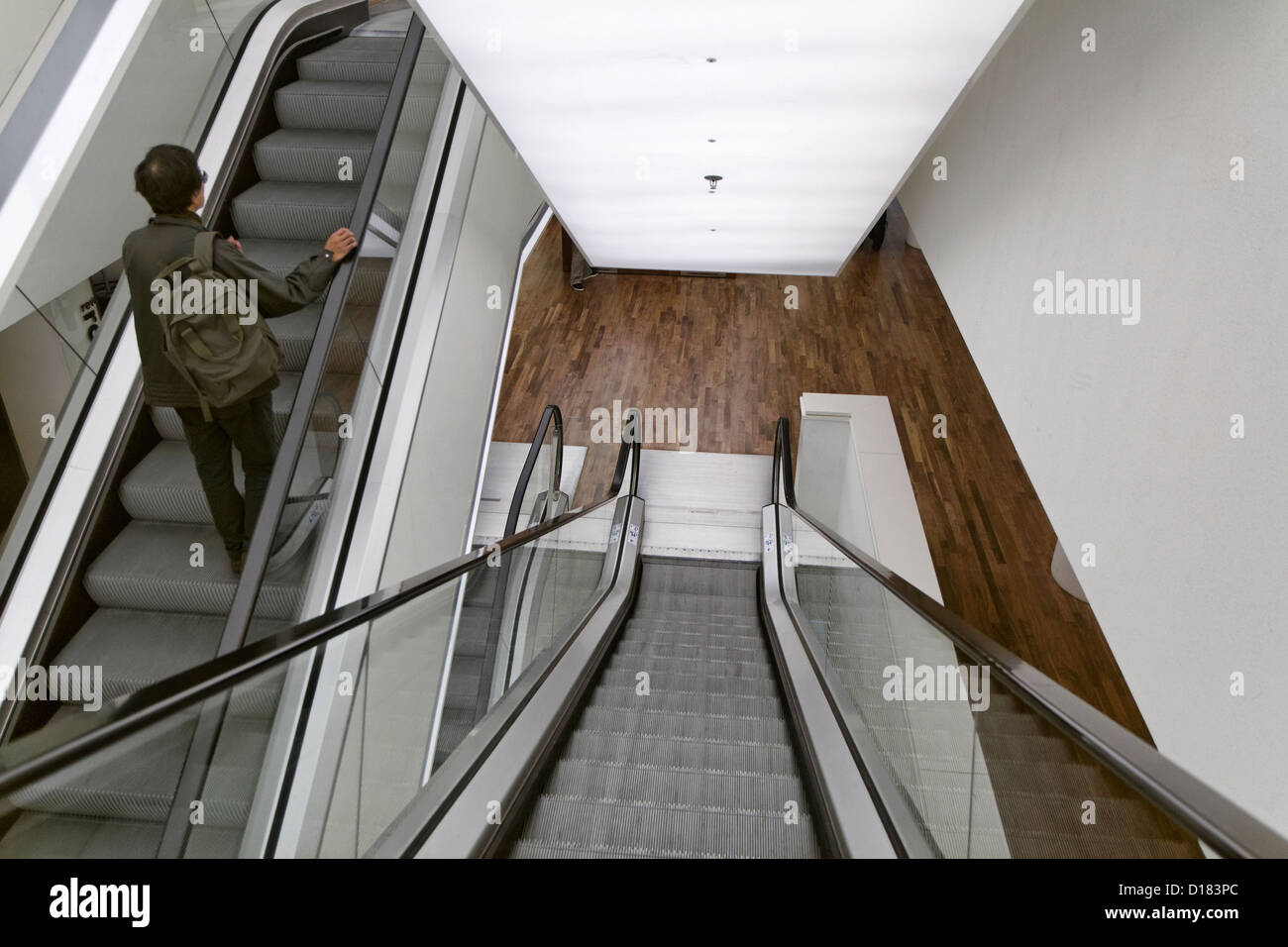 Holland, Amsterdam, escalator in a public library Stock Photo - Alamy