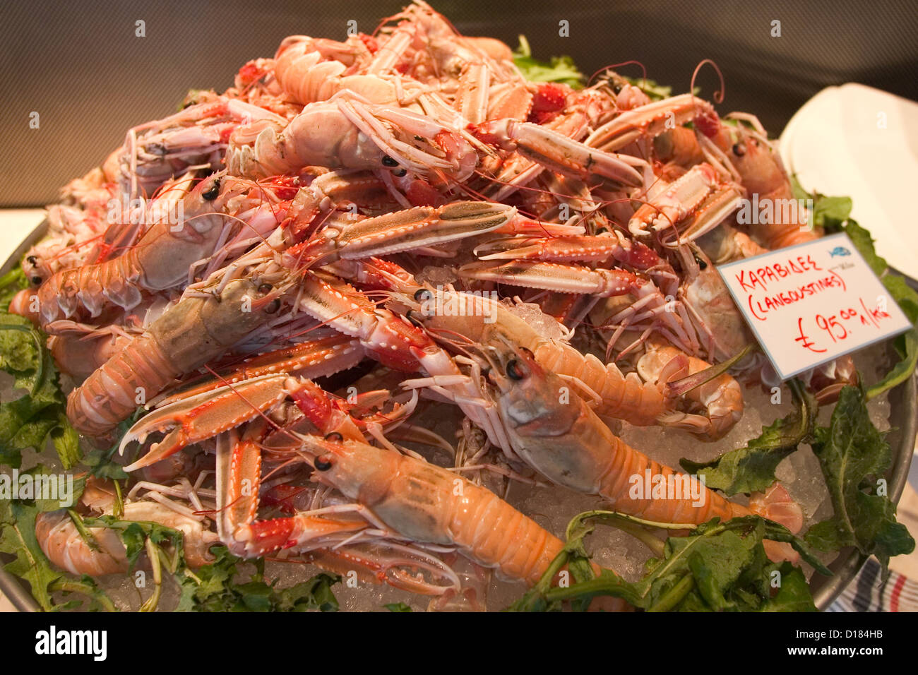 europe, greece, athens, milos, fish restaurant Stock Photo - Alamy