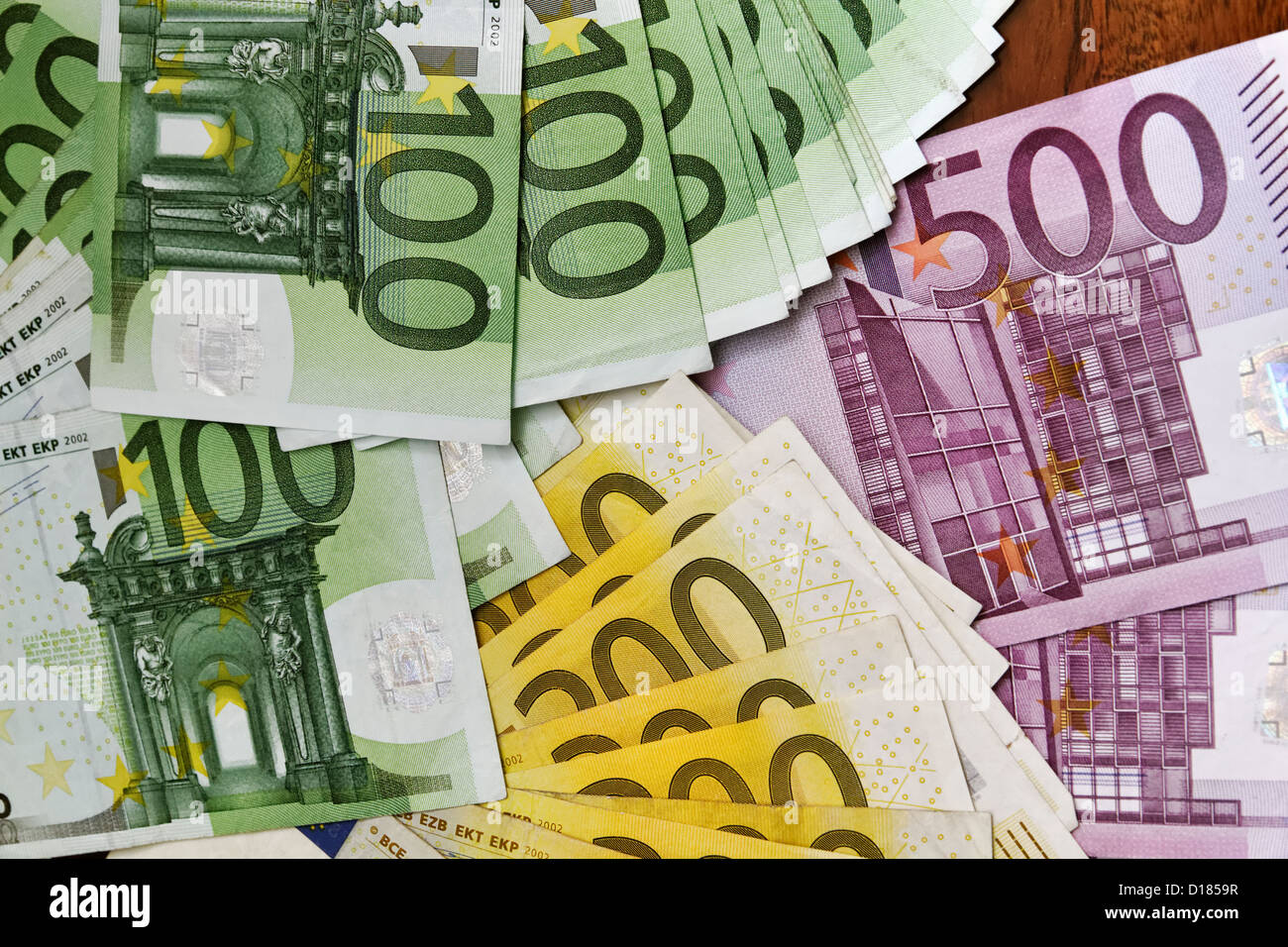 Euro bills, money Stock Photo - Alamy