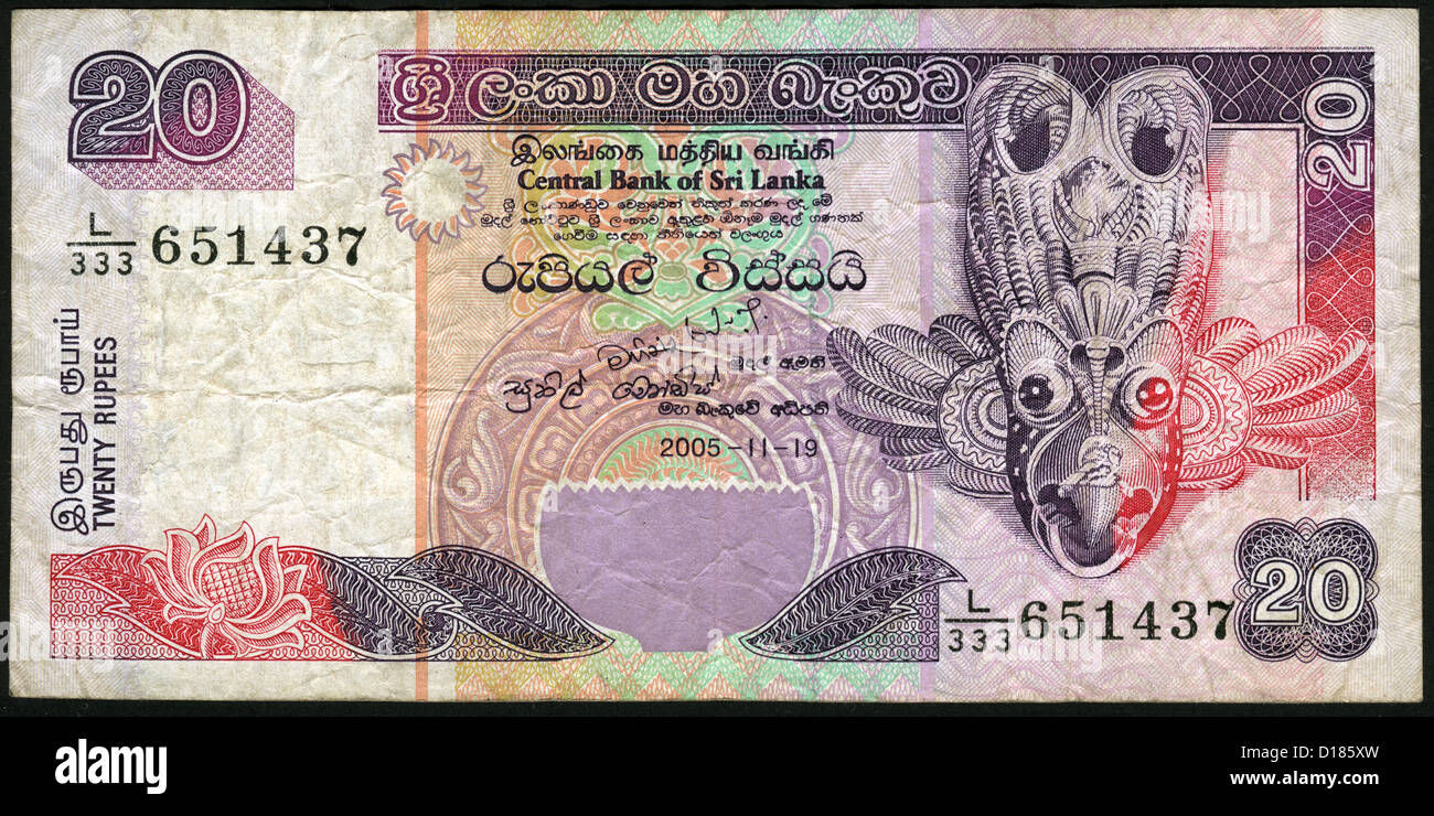 20 rupee banknotes hi-res stock photography and images - Alamy
