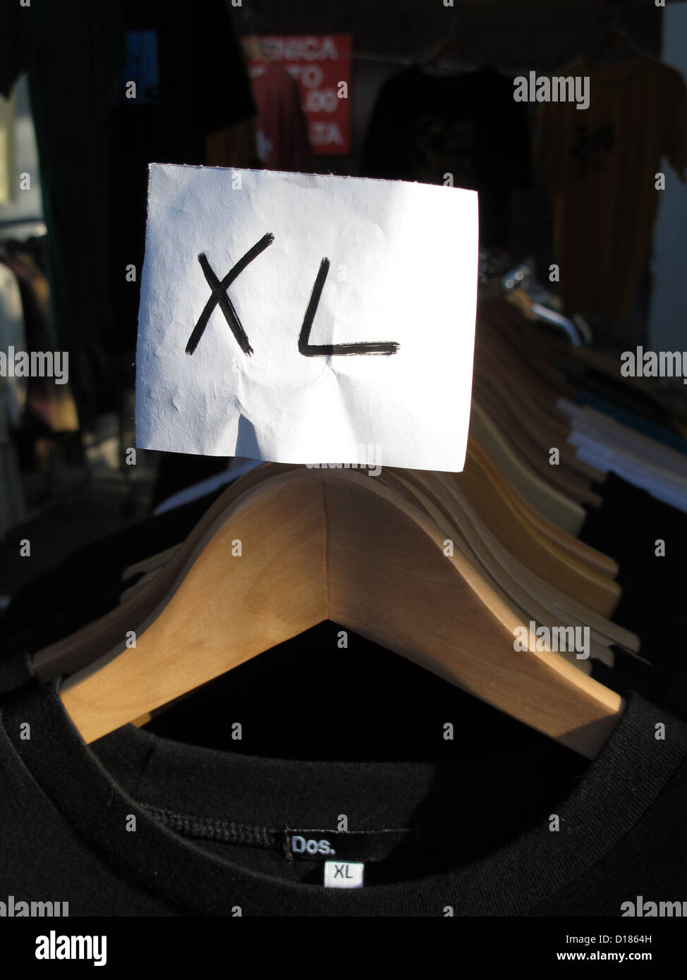Extra large clothing label hi-res stock photography and images - Alamy