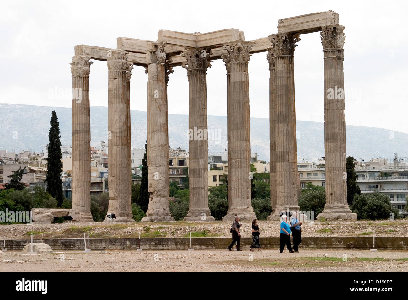 Athens greece remains temple hi-res stock photography and images - Alamy