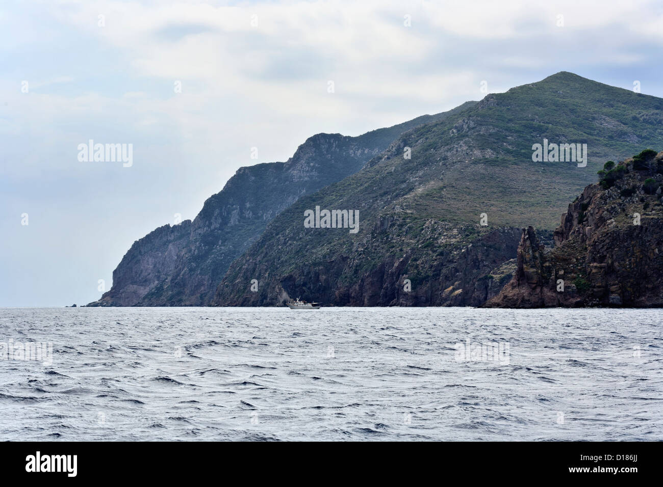 Italy, Tirrenian sea, Tuscanian islands, Capraia island, view of the ...